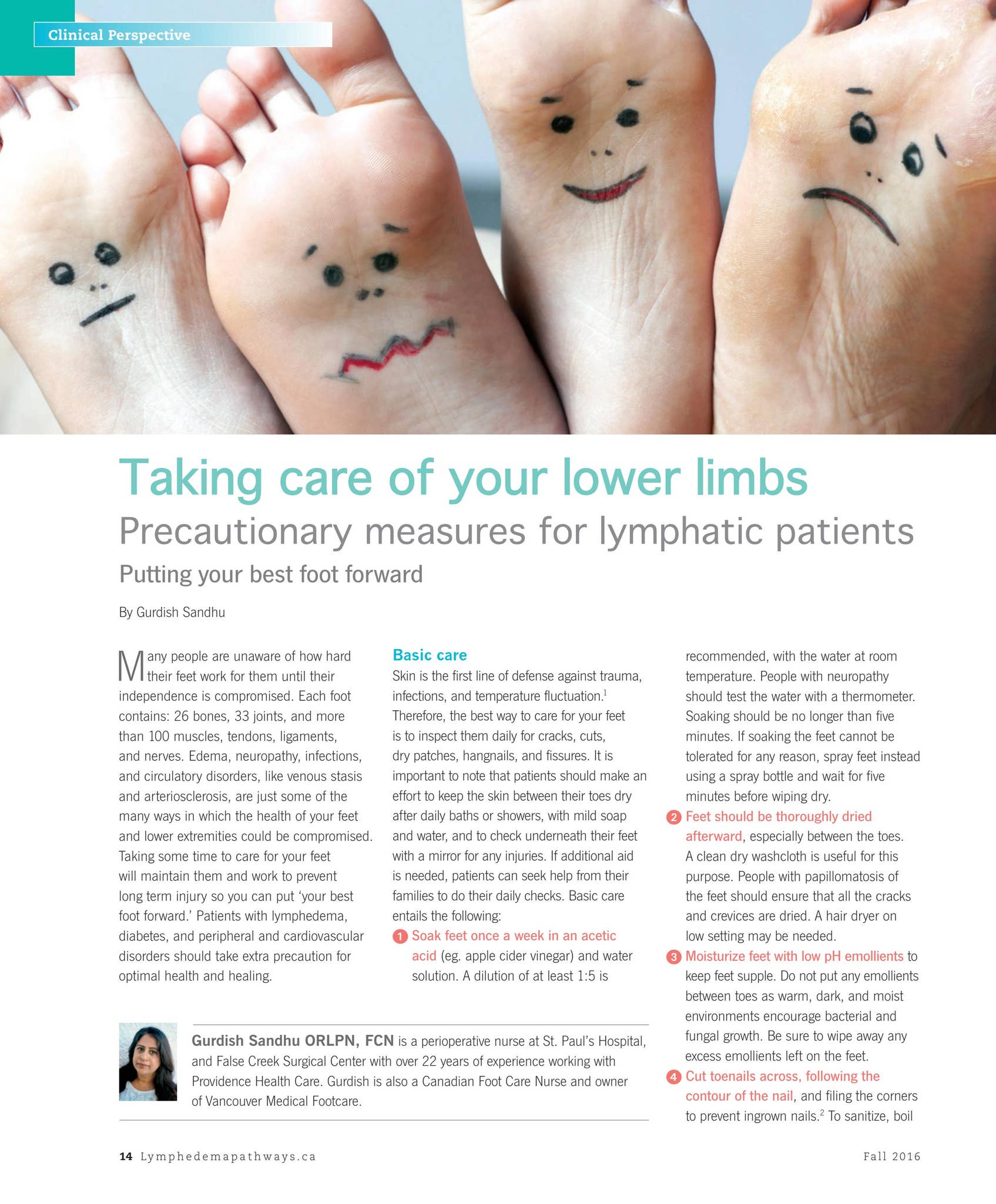 Taking Care of Your Lower Limbs: Precautionary measures for lymphatic ...