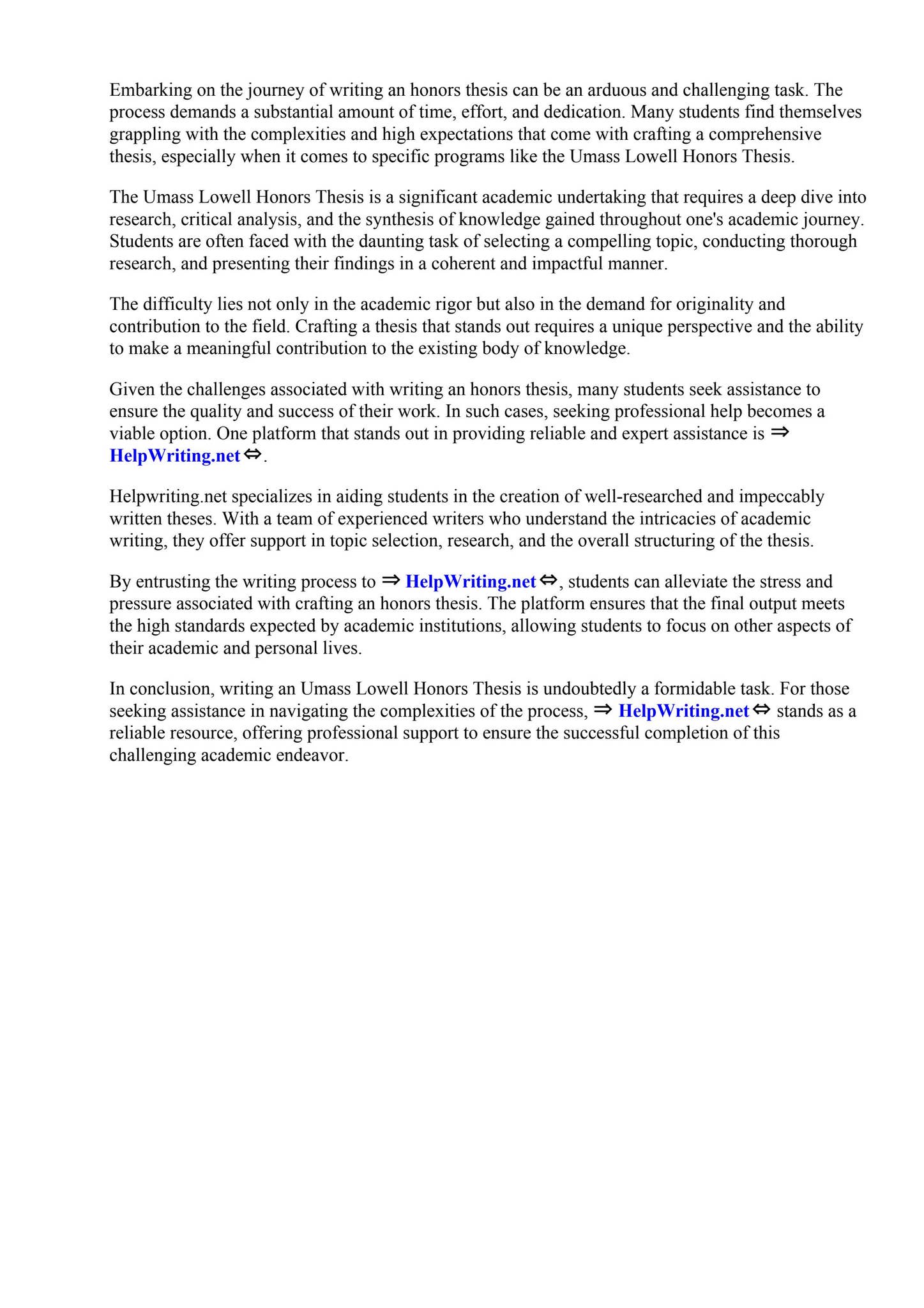 Umass Lowell Honors Thesis by Albany College of Pharmacy and Health ...