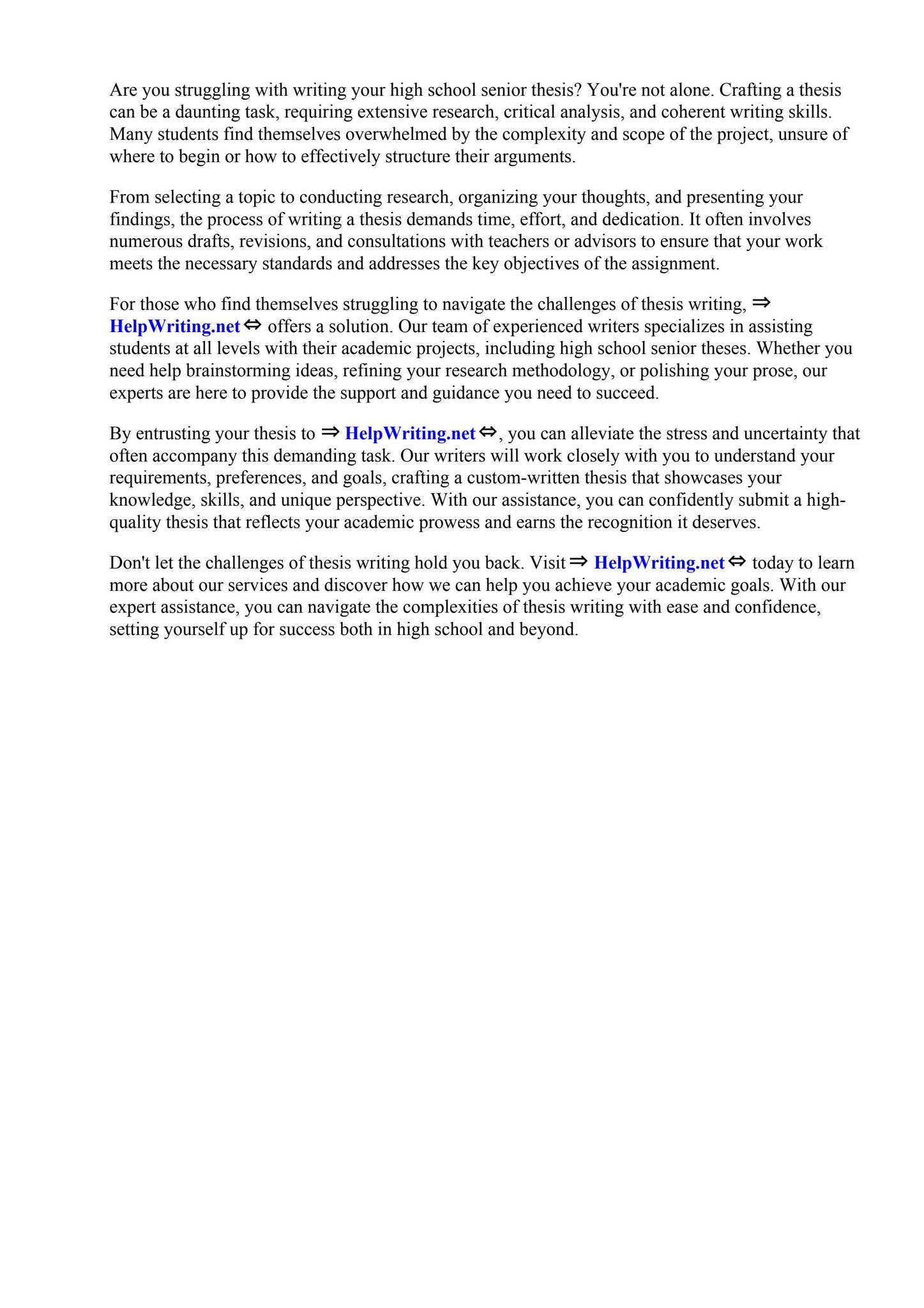 High School Senior Thesis Guidelines by Techni-Pro Institute - Issuu