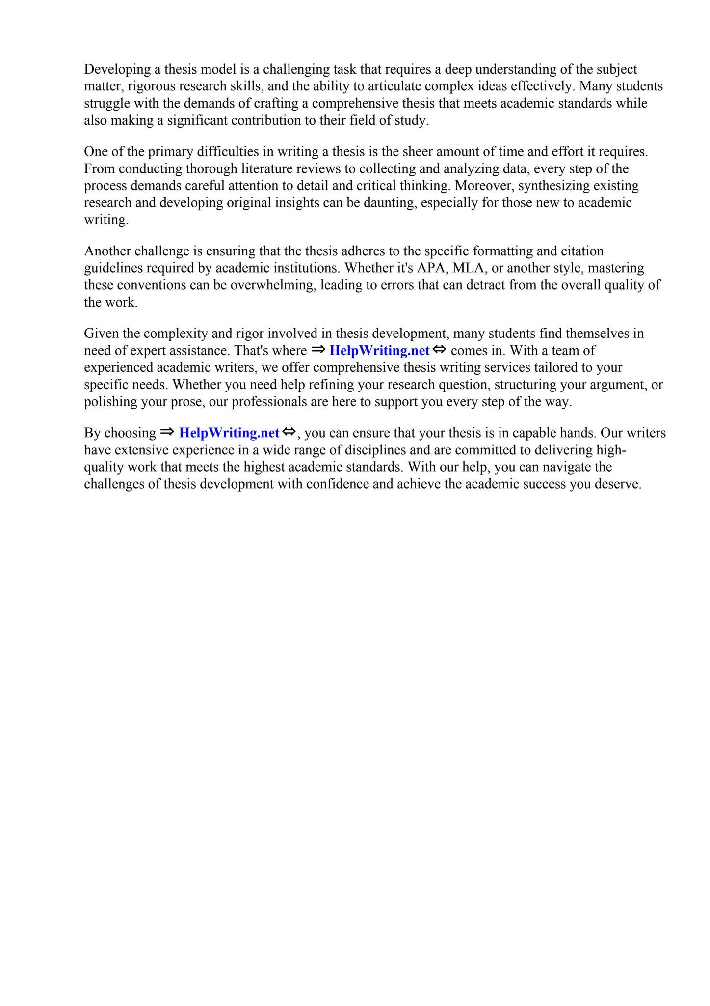 Thesis Model Development by San Jacinto College - Issuu