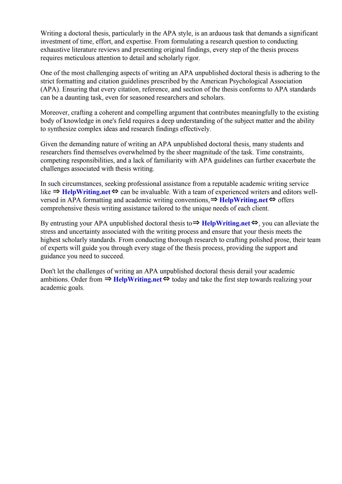 Apa Unpublished Doctoral Thesis by Henry H. Wells Middle School - Issuu