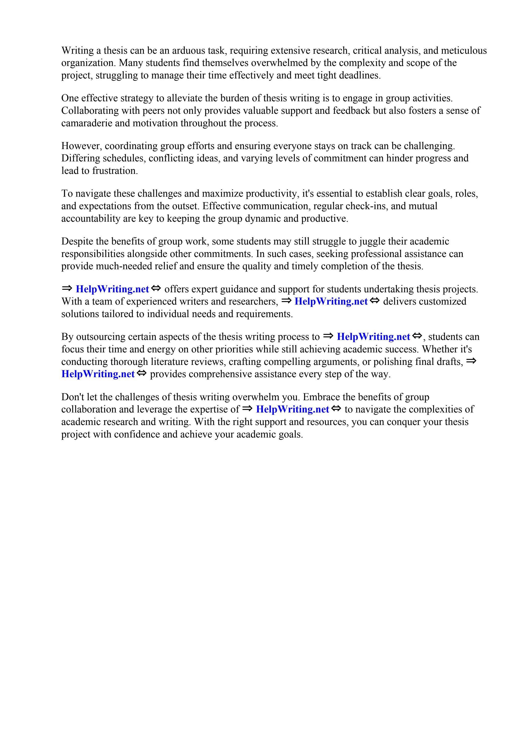 Thesis Group Activity by Henry H. Wells Middle School - Issuu