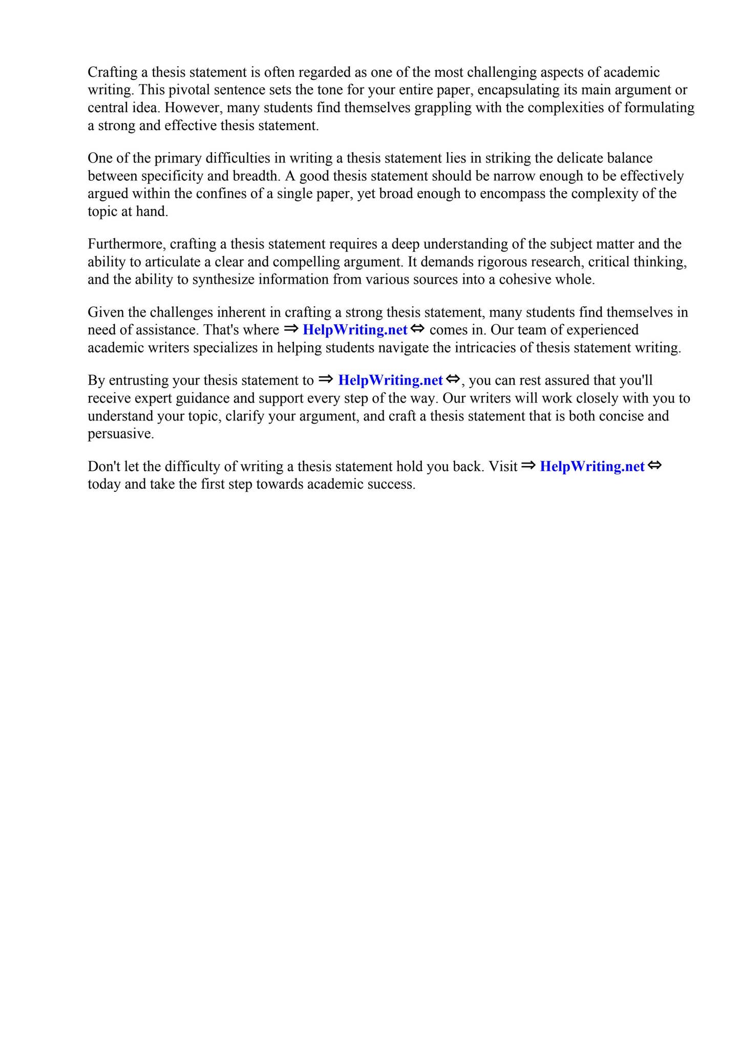 Tips For Making A Good Thesis Statement by Emmaus Bible College - Issuu