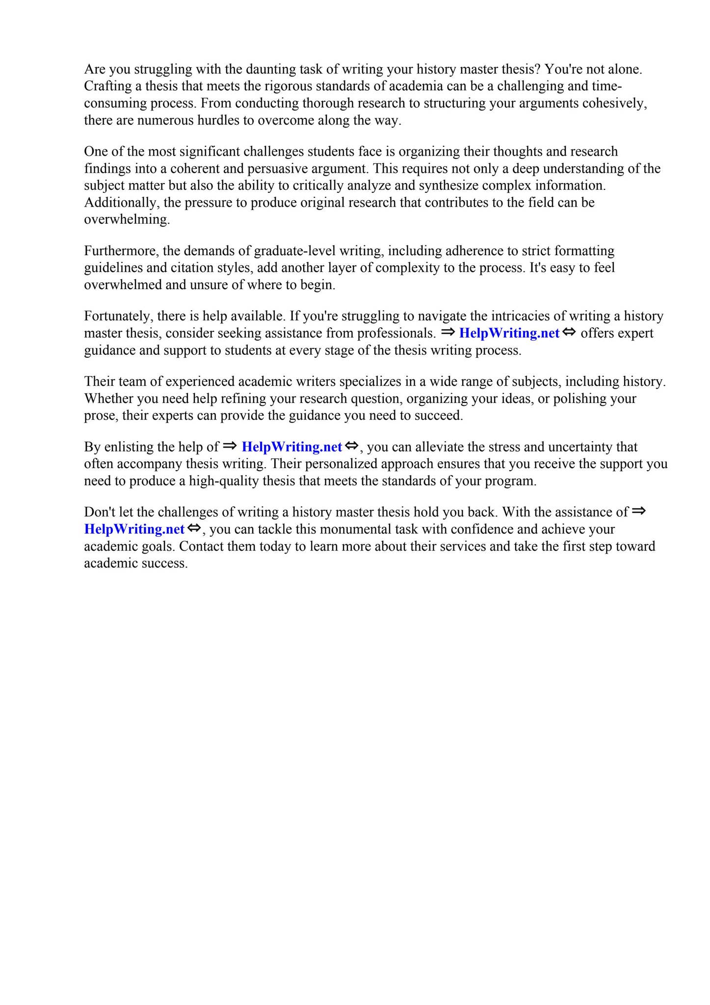 How To Write A History Master Thesis by Community College of ...