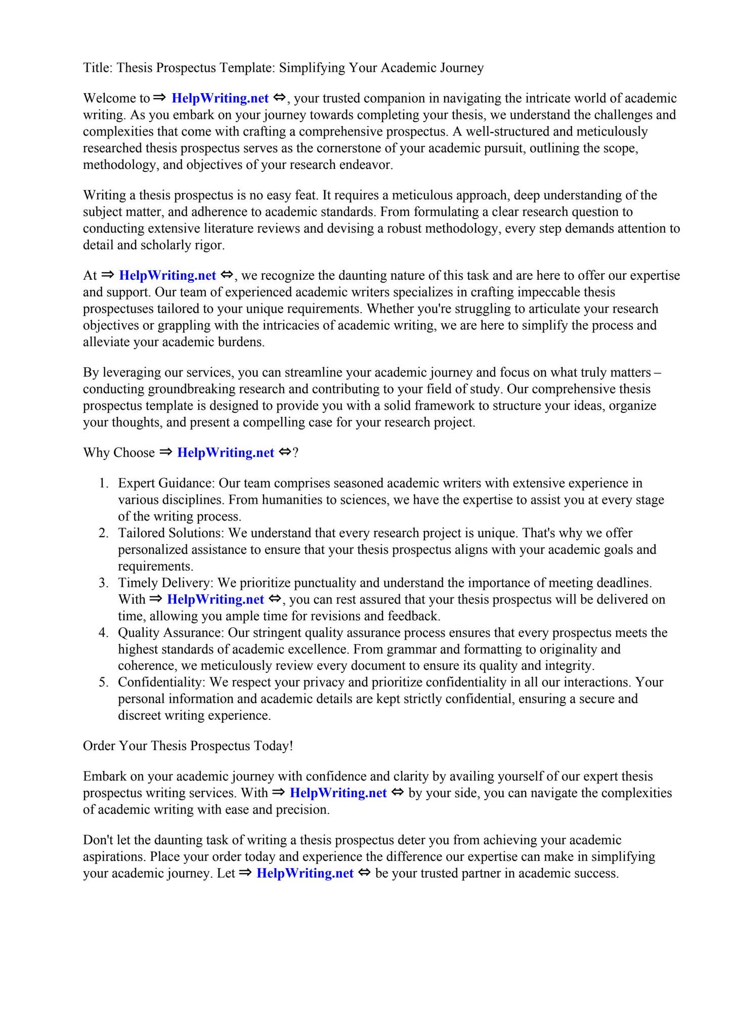 Thesis Prospectus Template by Columbus State Community College - Issuu