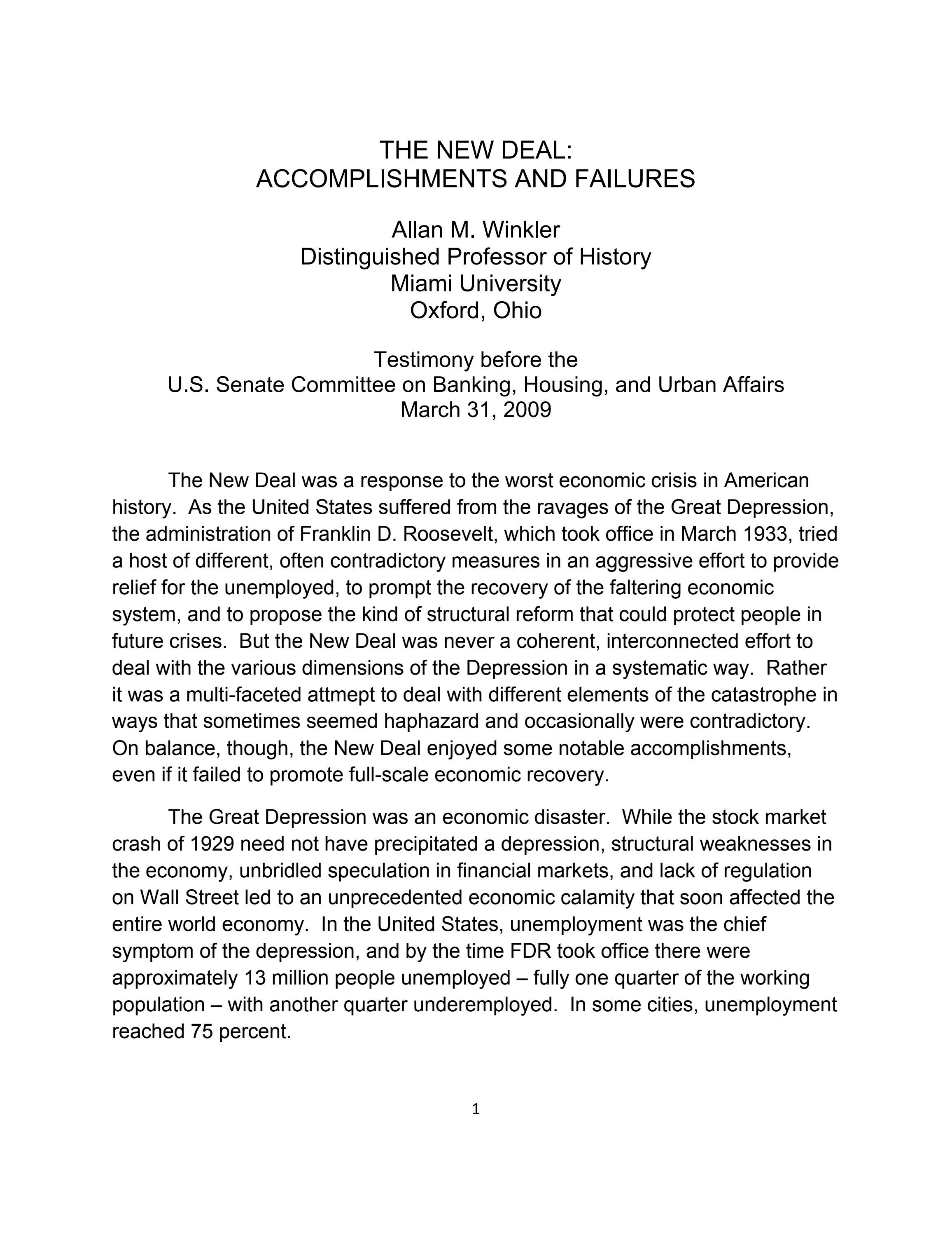 The New Deal: Accomplishments and Failures by demandside - Issuu