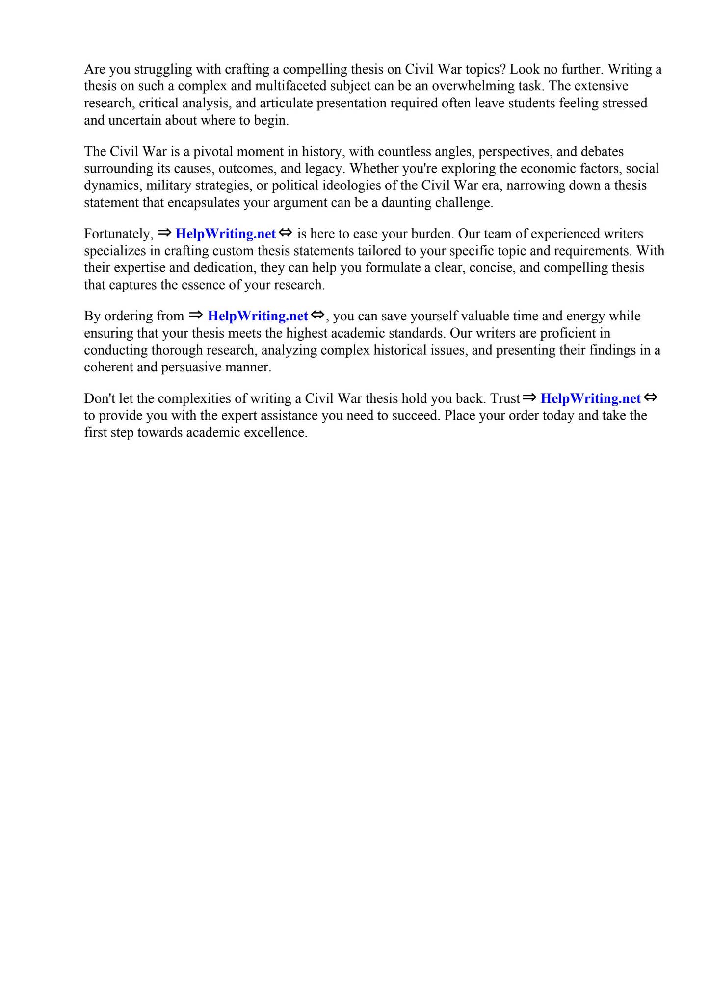Civil War Thesis Examples by Western Michigan University Cooley Law ...
