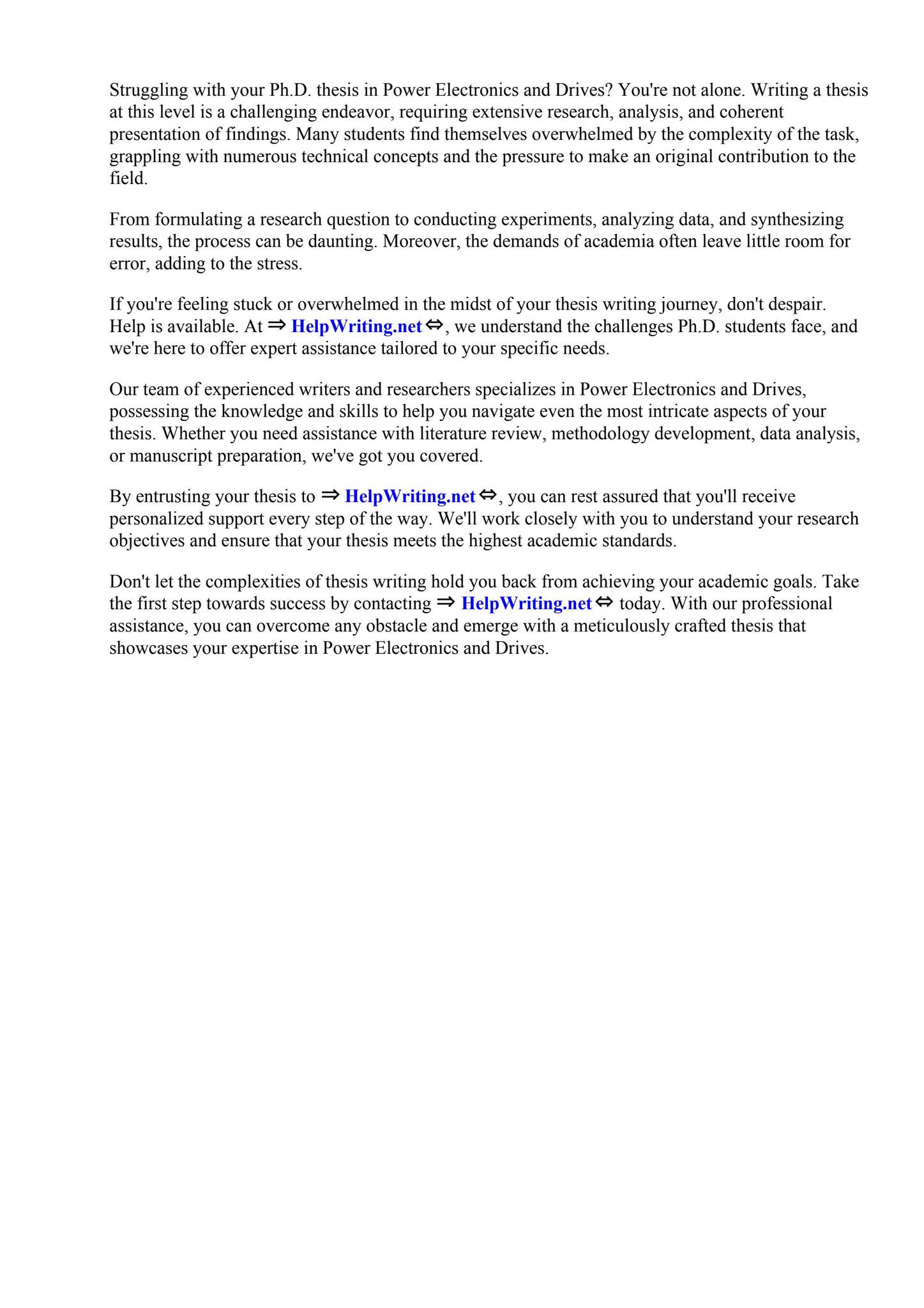 Phd Thesis In Power Electronics And Drives by Techni-Pro Institute - Issuu