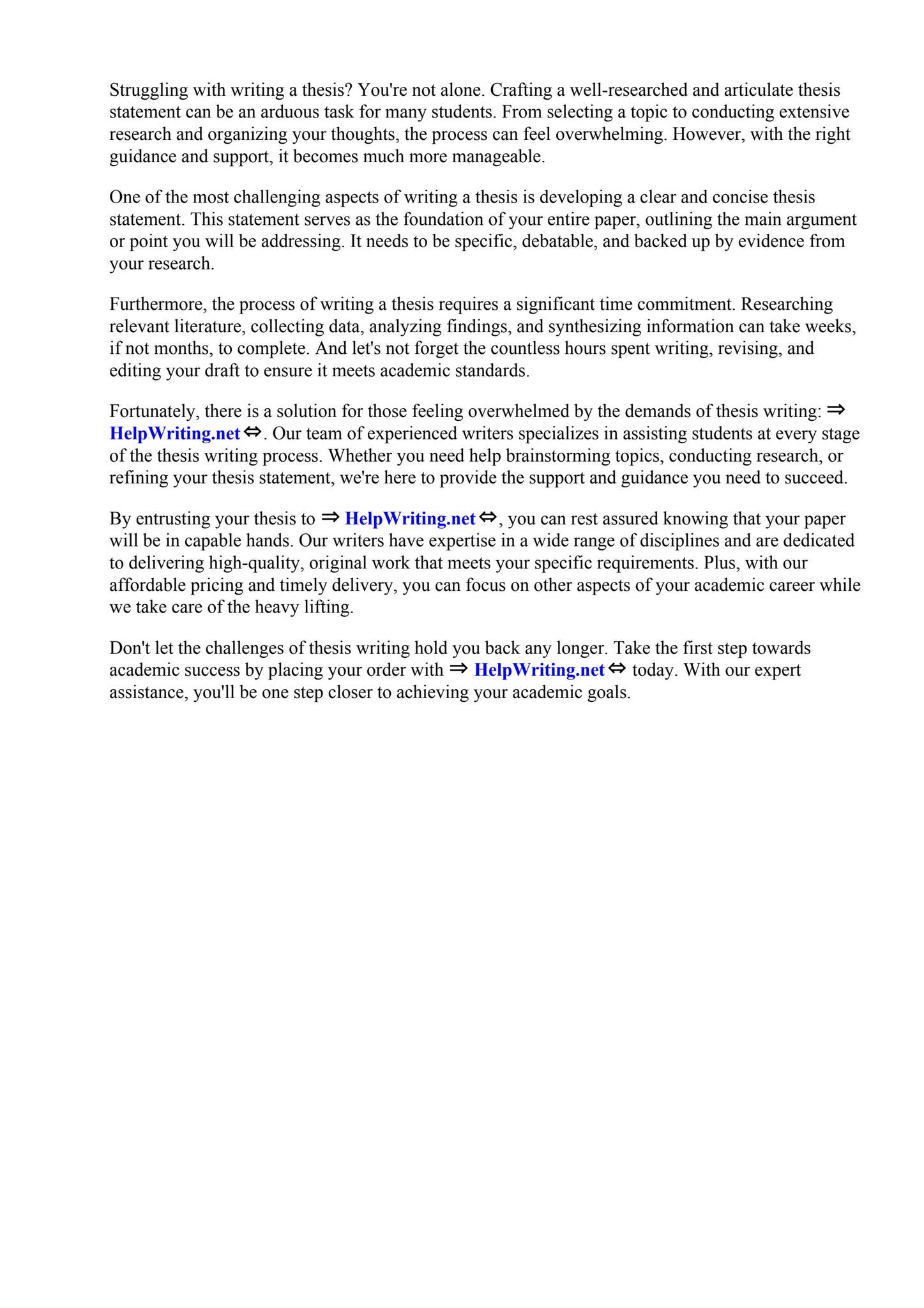 Example Of An Expository (Explanatory) Thesis Statement by Bay State ...