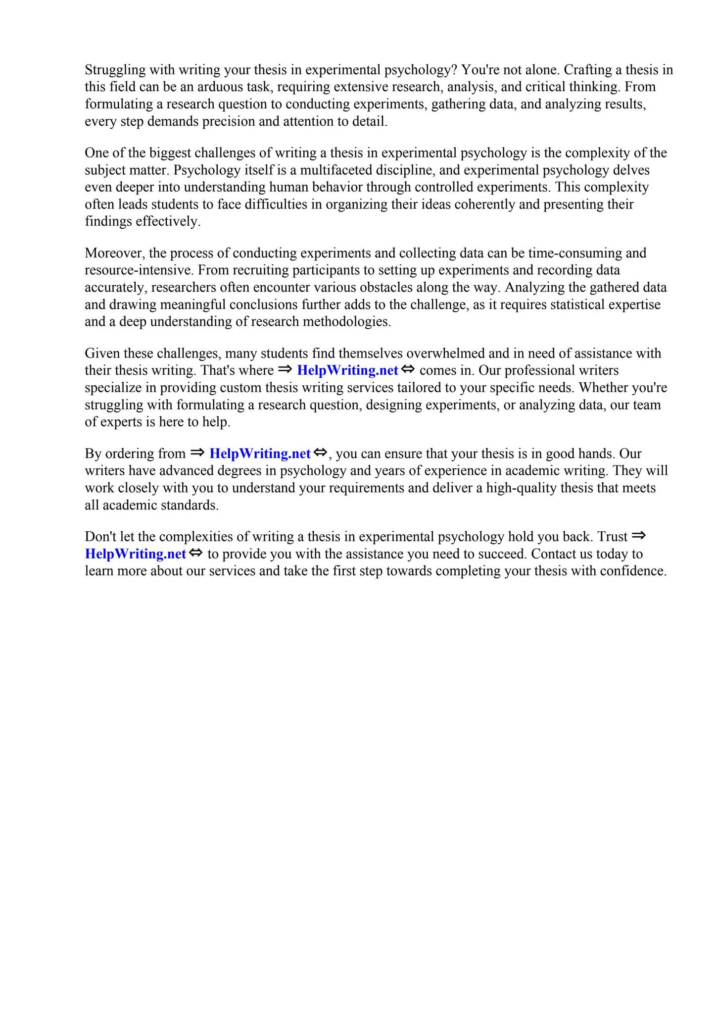 Thesis In Experimental Psychology by Western Michigan University - Issuu