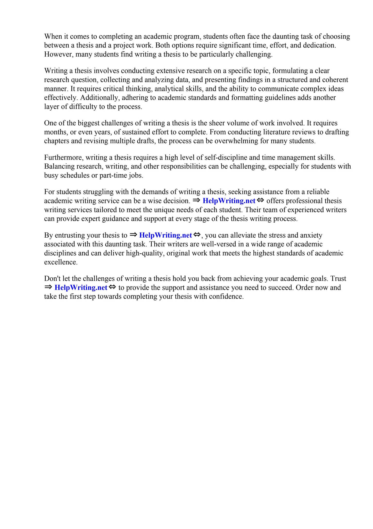 Thesis Vs Project Work by Harford Community College - Issuu