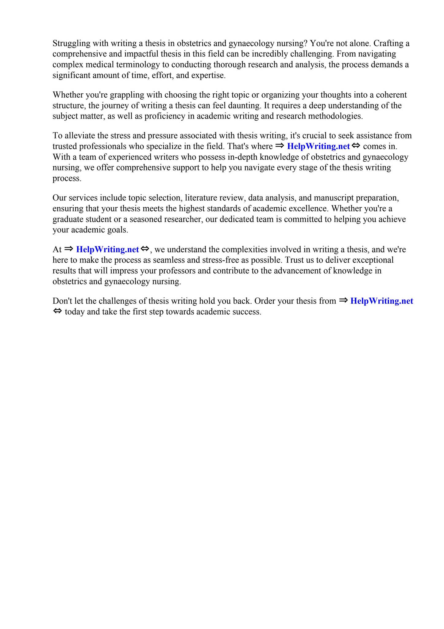 List Of Thesis Topics In Obstetrics And Gynaecology In Nursing by ...