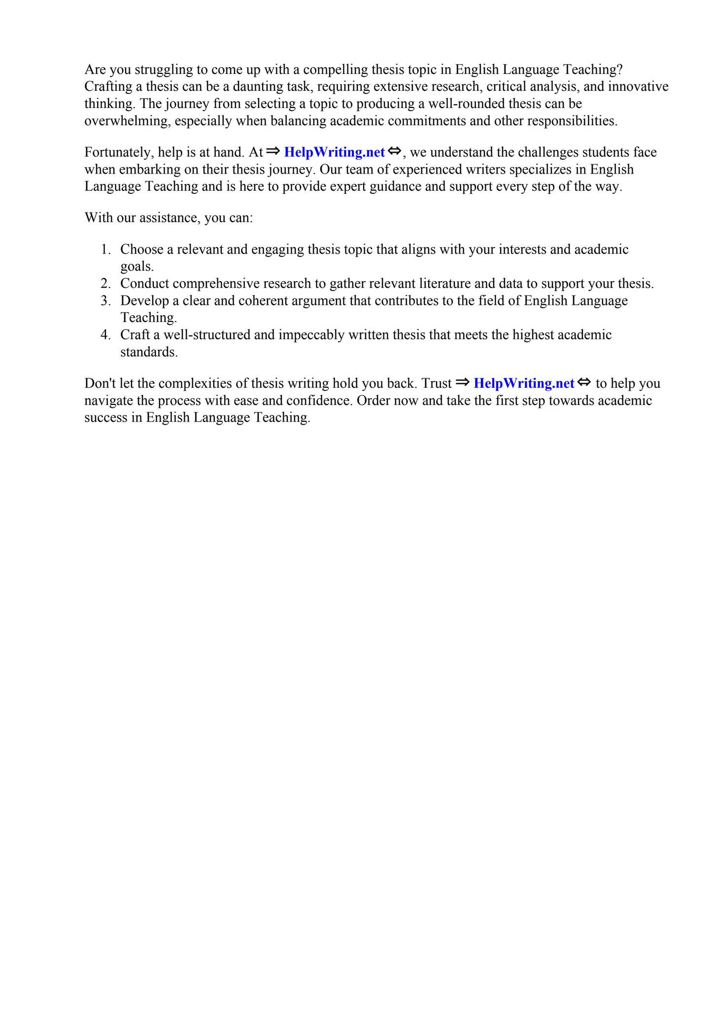 New Thesis Topics In English Language Teaching by Oulton College - Issuu