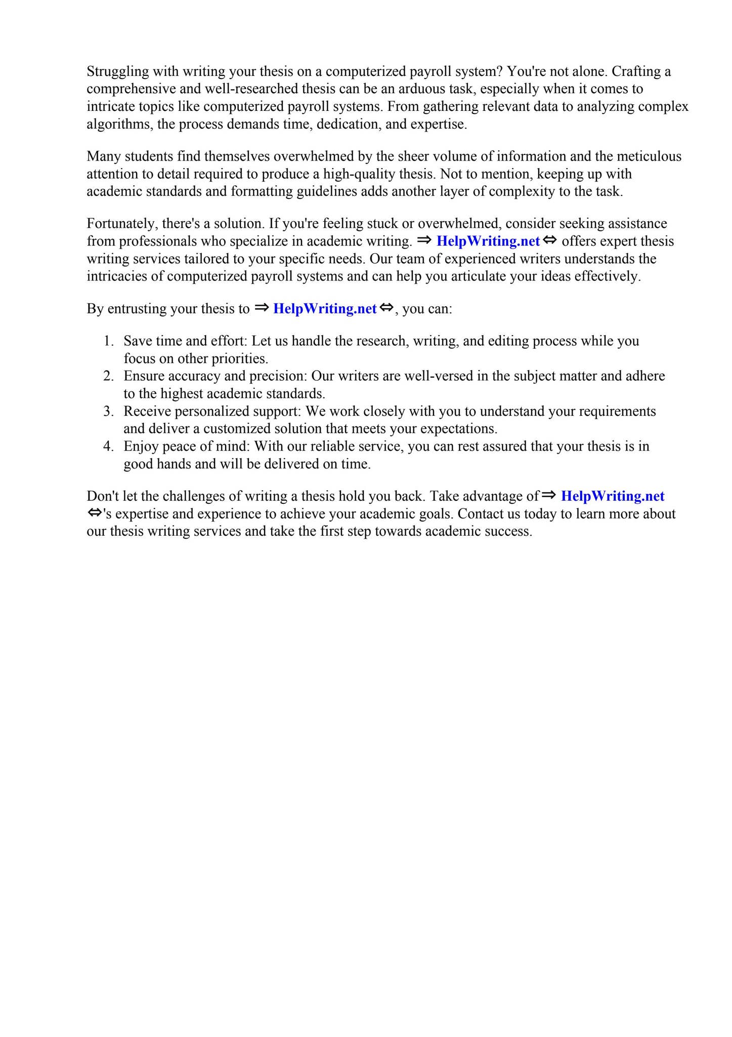 Thesis Computerized Payroll System by Saint Leo University - Issuu