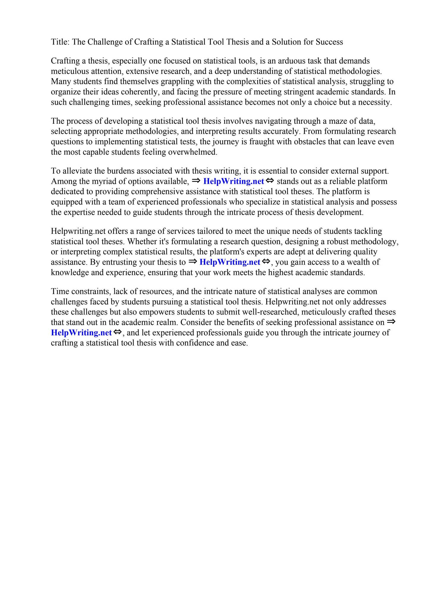 Statistical Tool Thesis by Occidental College - Issuu