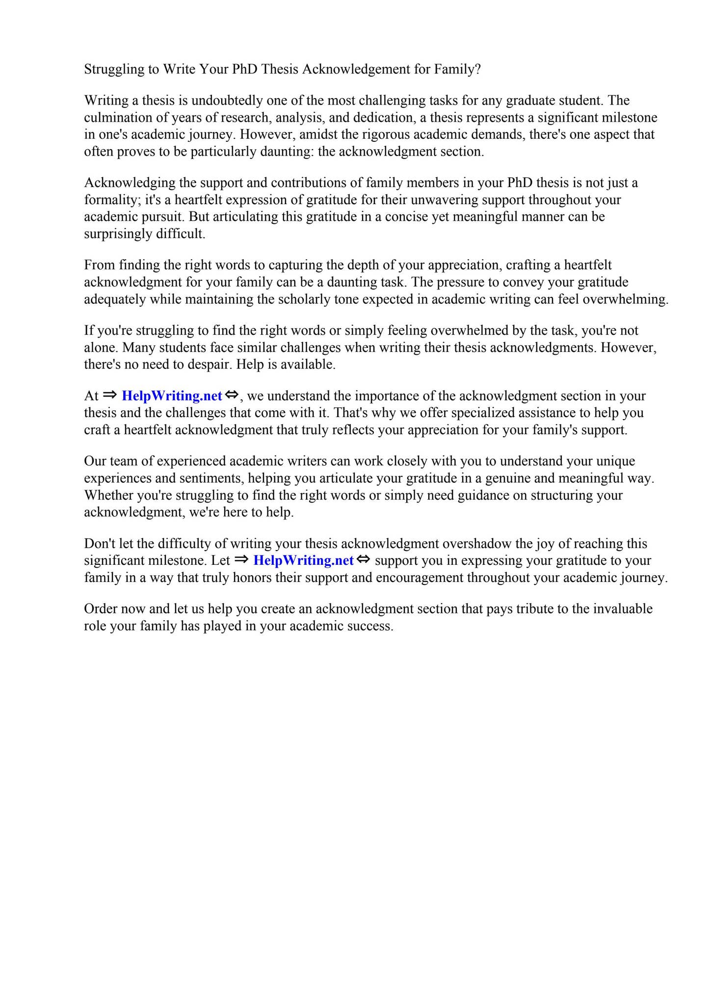 Phd Thesis Acknowledgement Family by Frostburg State University - Issuu