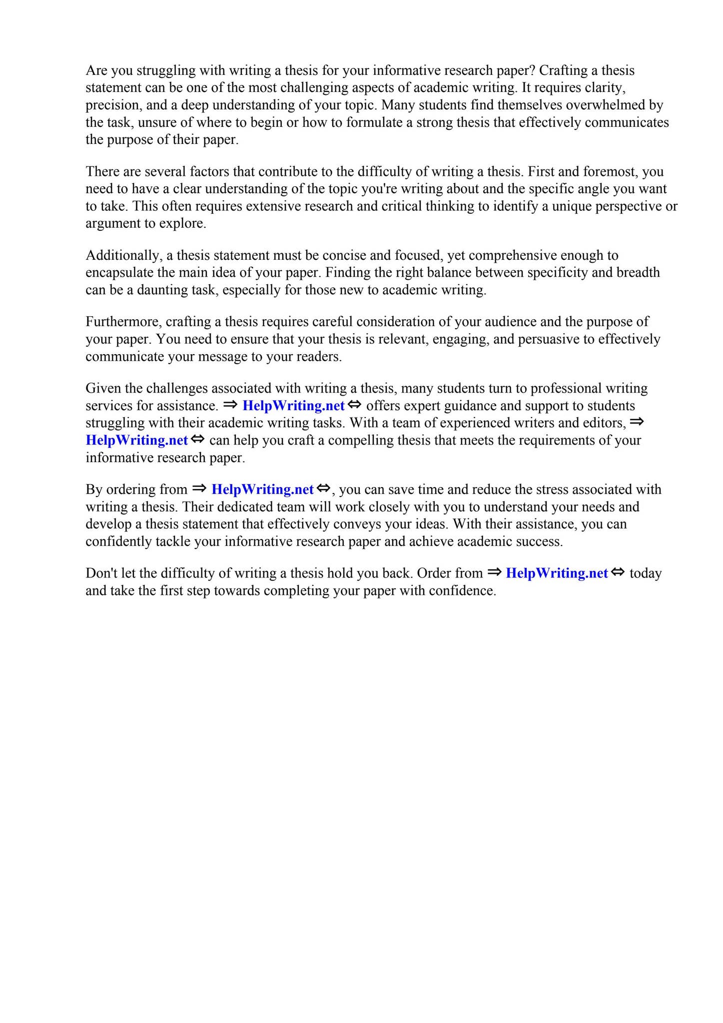 How To Write A Thesis For An Informative Research Paper by DeVry ...