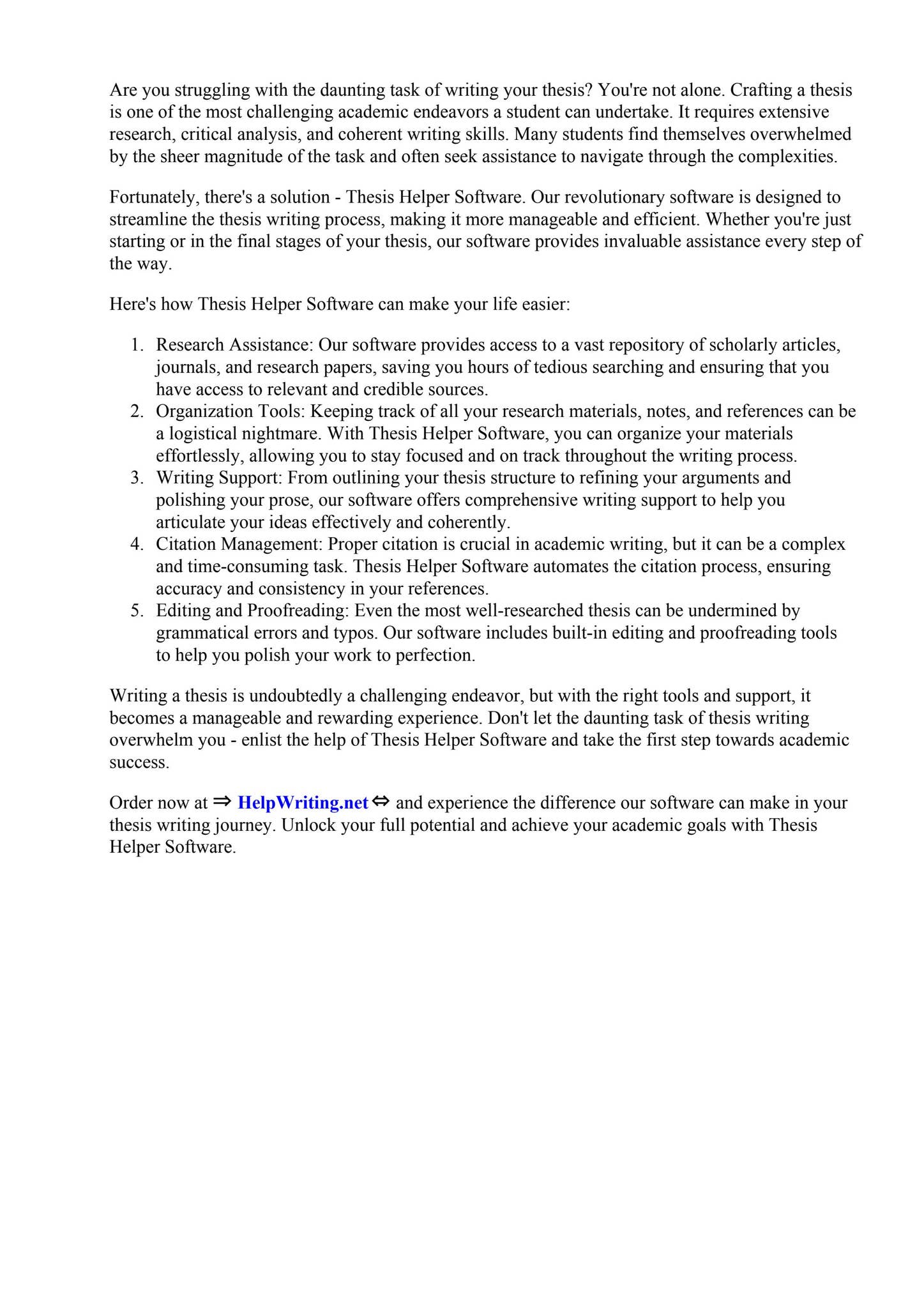 Thesis Helper Software by Central Louisiana Technical Community College ...