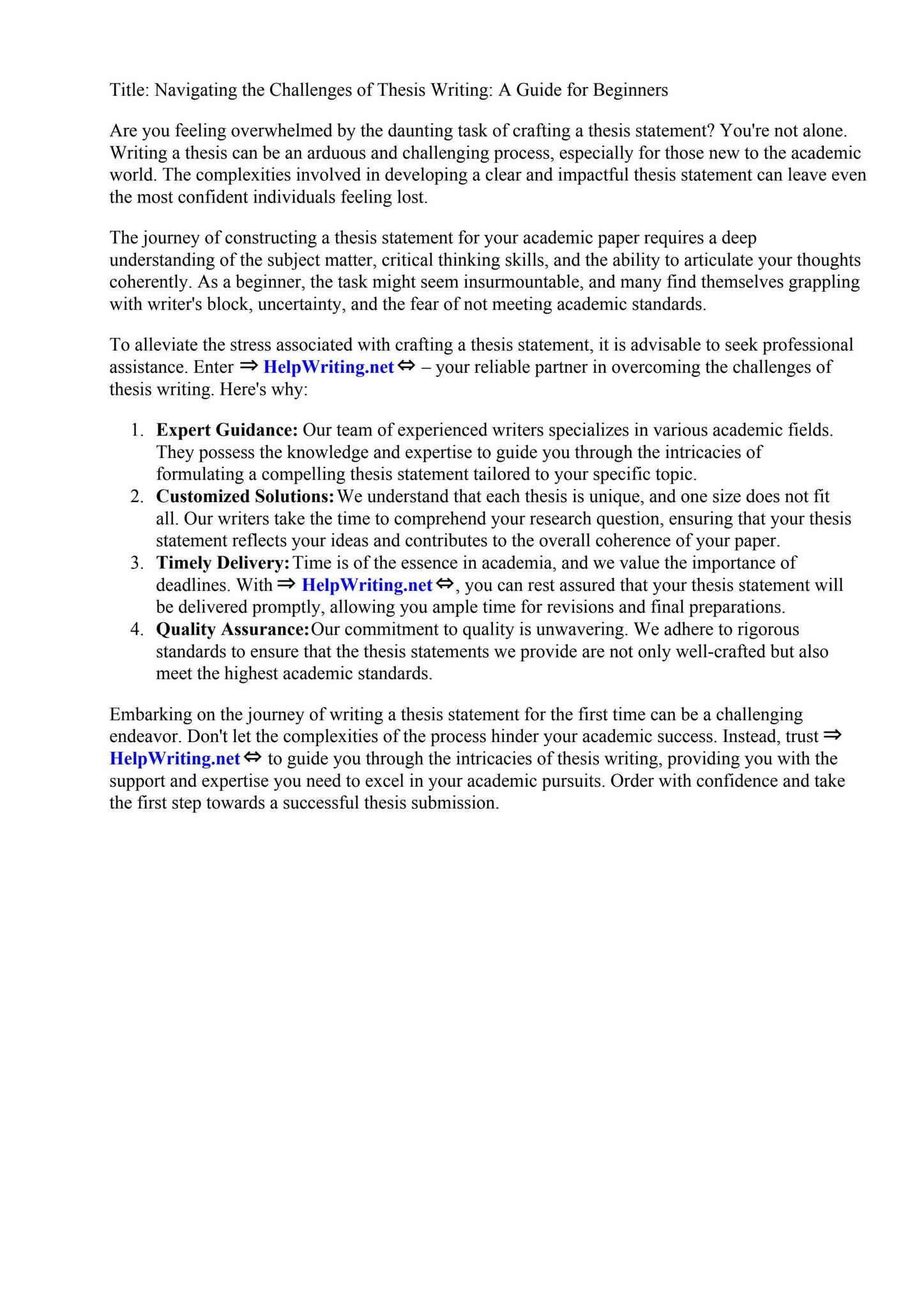 How To Write A Thesis Statement For Dummies by Florida Atlantic ...