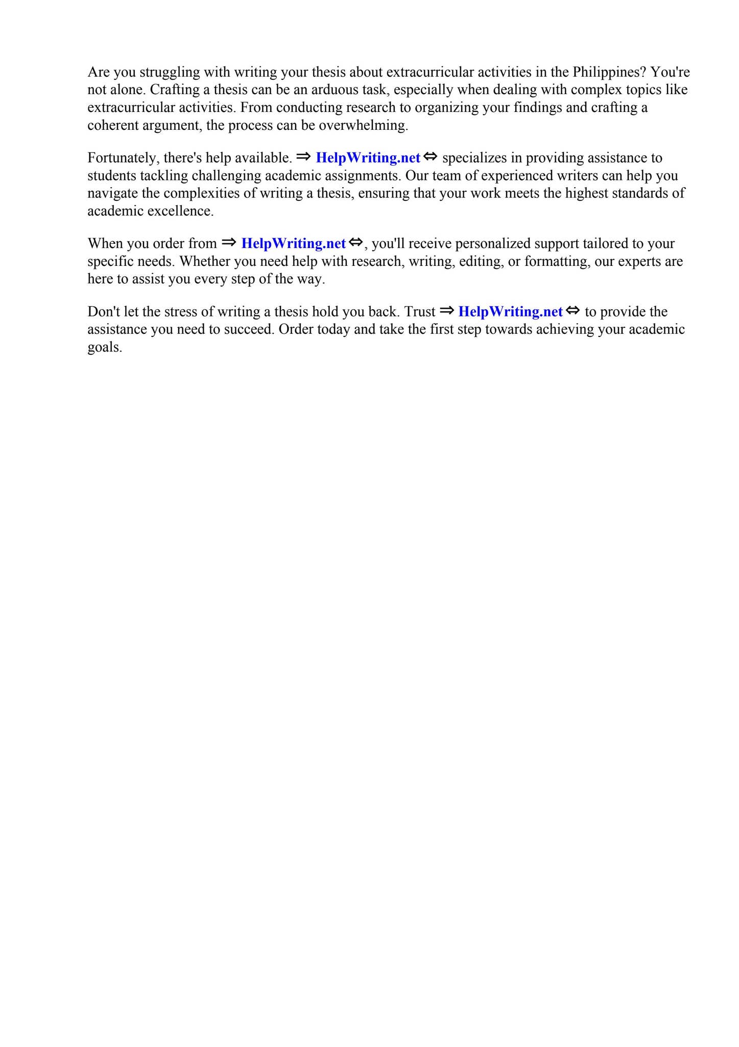 Thesis About Extracurricular Activities In The Philippines by Fresno ...