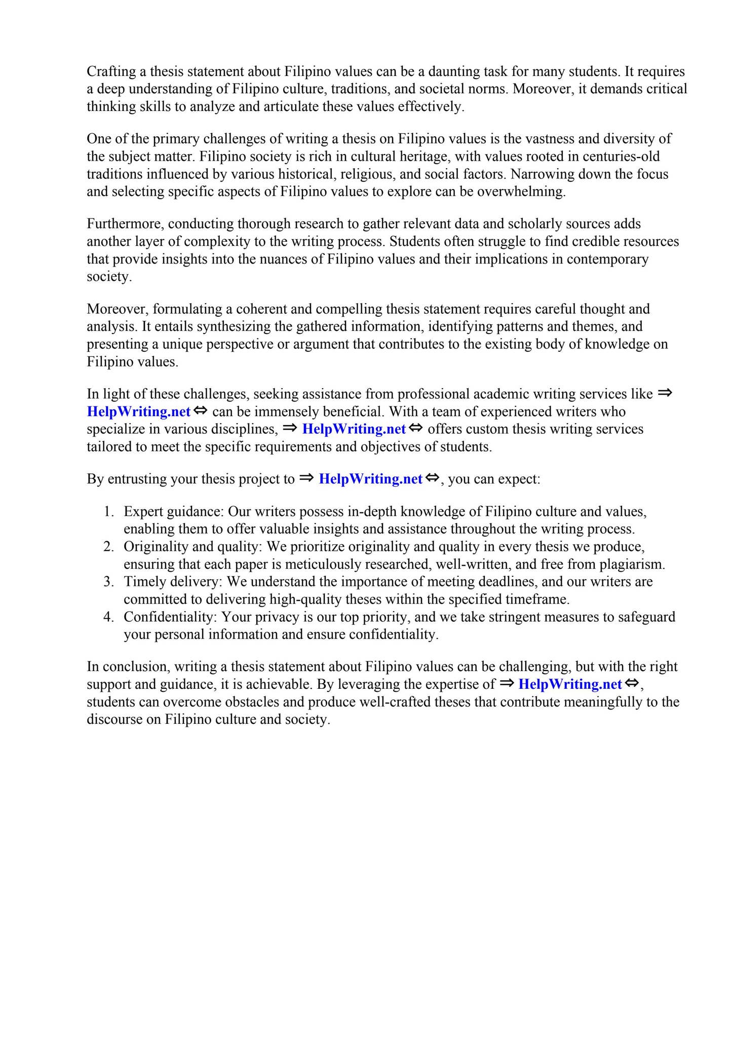 Thesis Statement About Filipino Values by Ultimate Medical Academy - Issuu