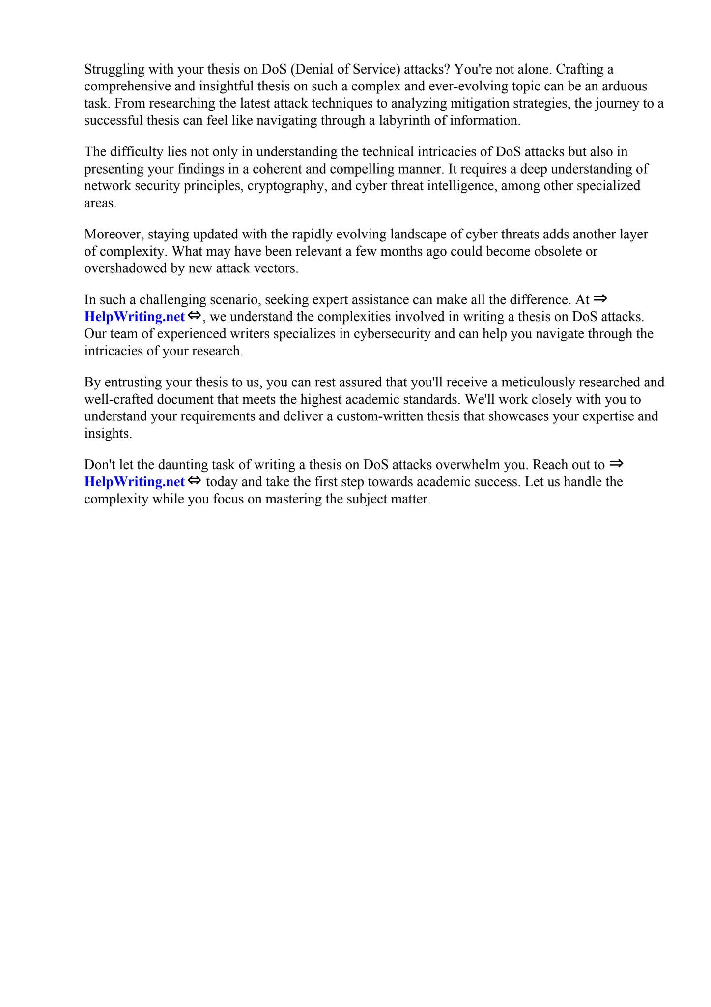 Dos Attack Thesis by Ultimate Medical Academy - Issuu