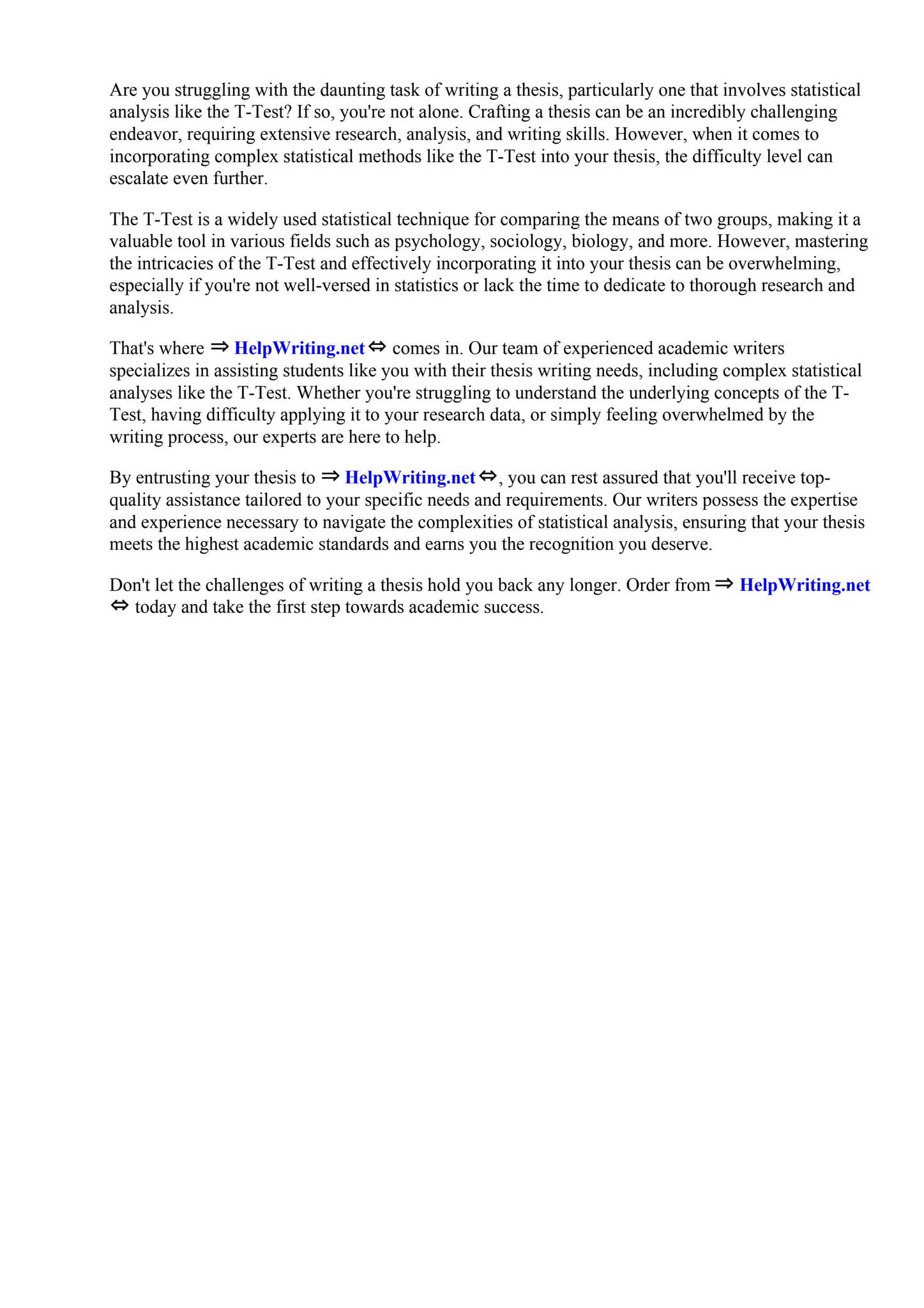 Sample Thesis Using T-Test by Kentucky Christian University - Issuu