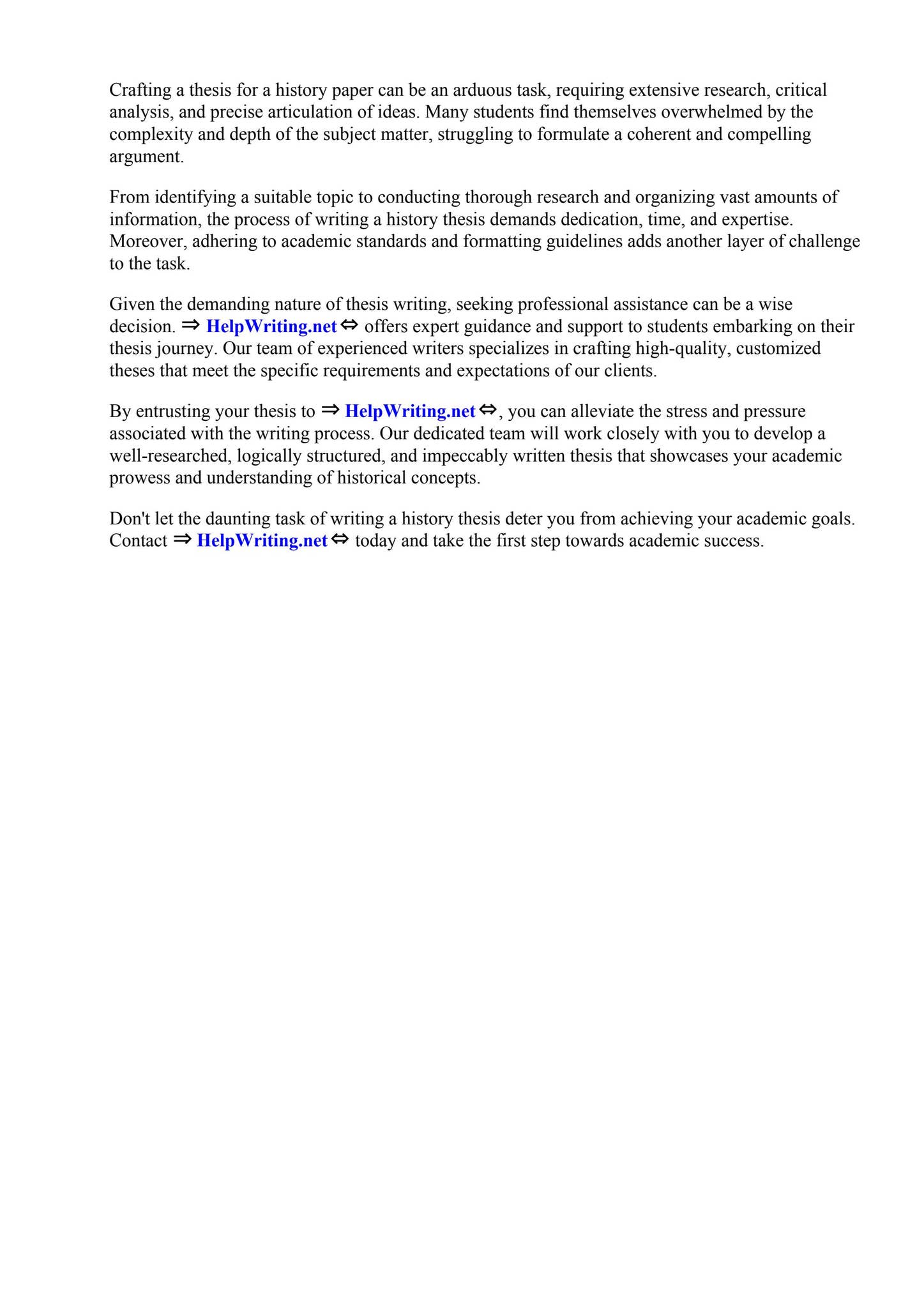 Example Thesis For History Paper by College of Charleston - Issuu