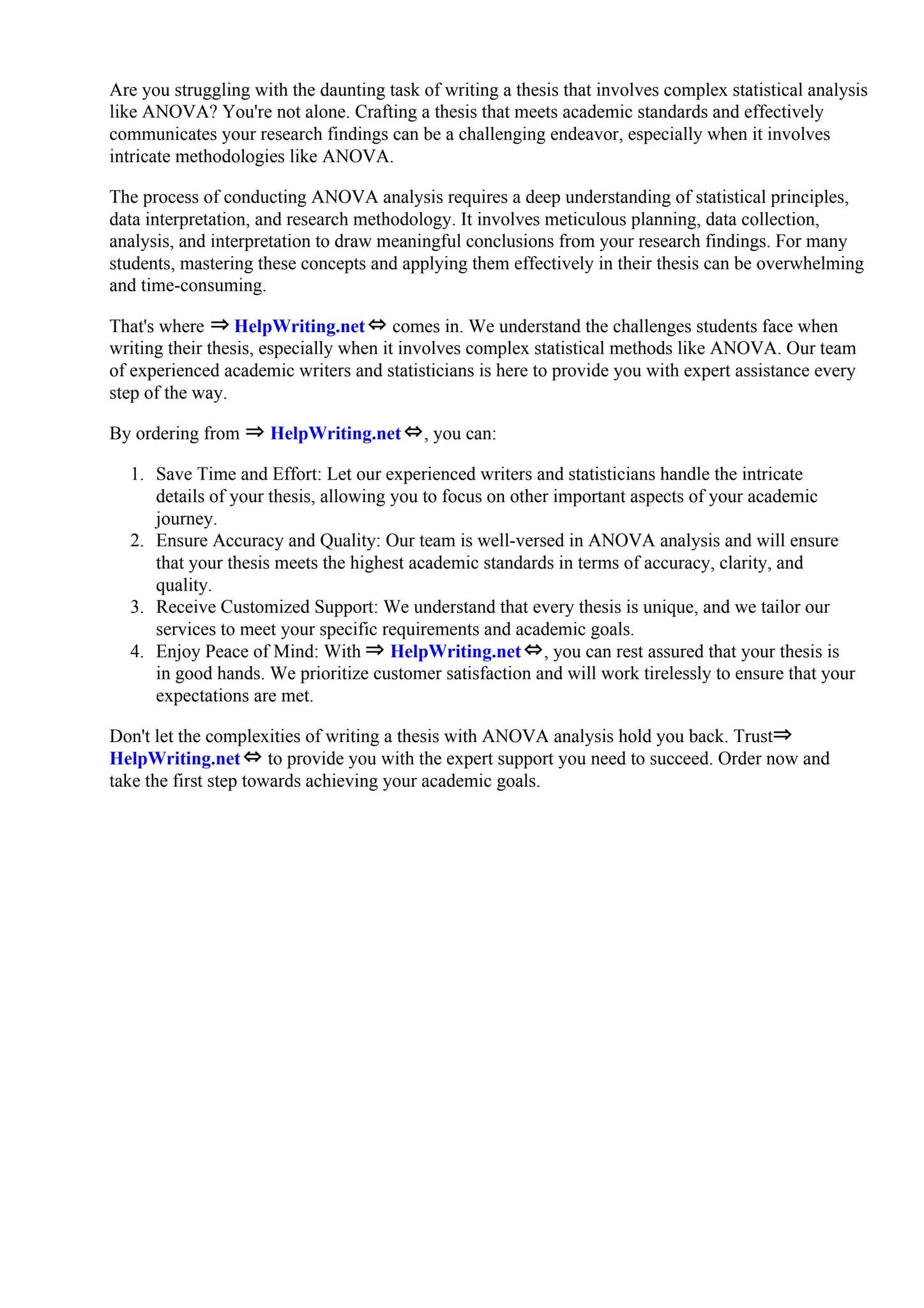 Example Of Thesis Using Anova by Dominican College - Issuu