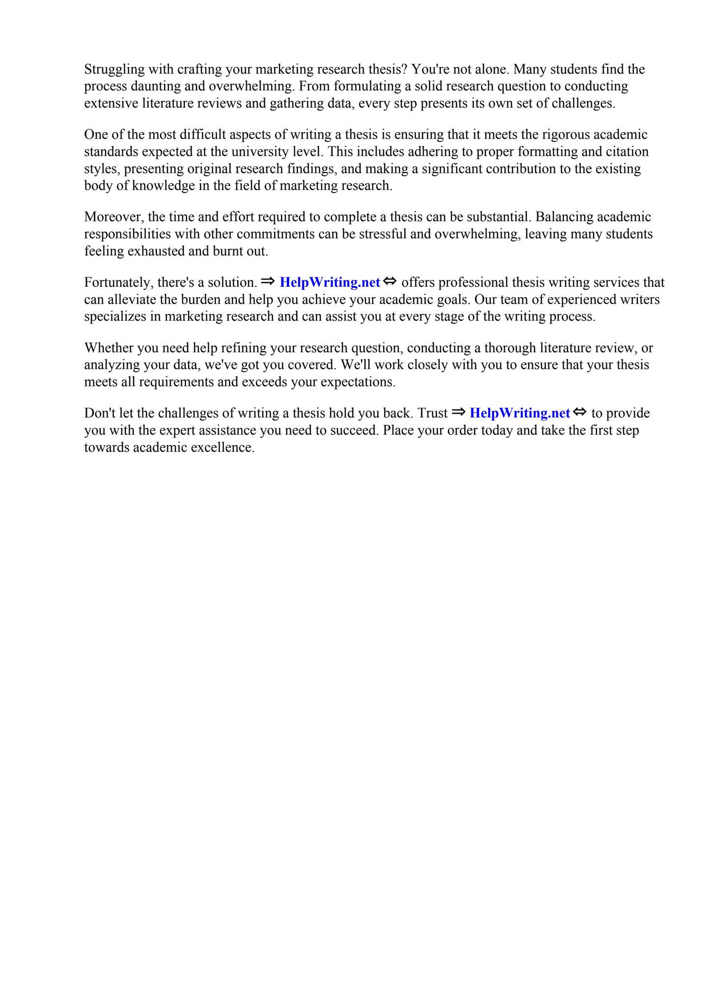 Marketing Research Thesis Sample by University of Holy Cross - Issuu