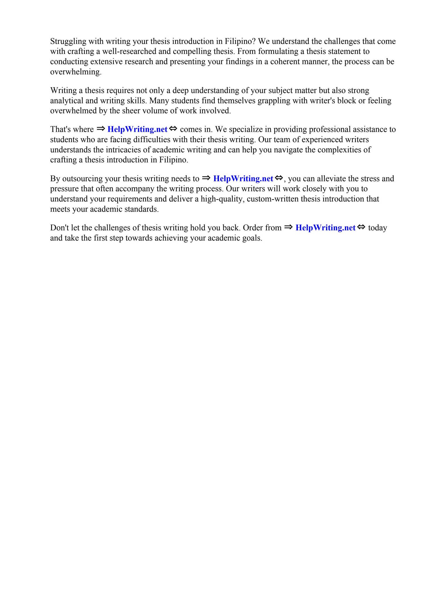 Example Of Thesis Introduction In Filipino by Woodmont College - Issuu