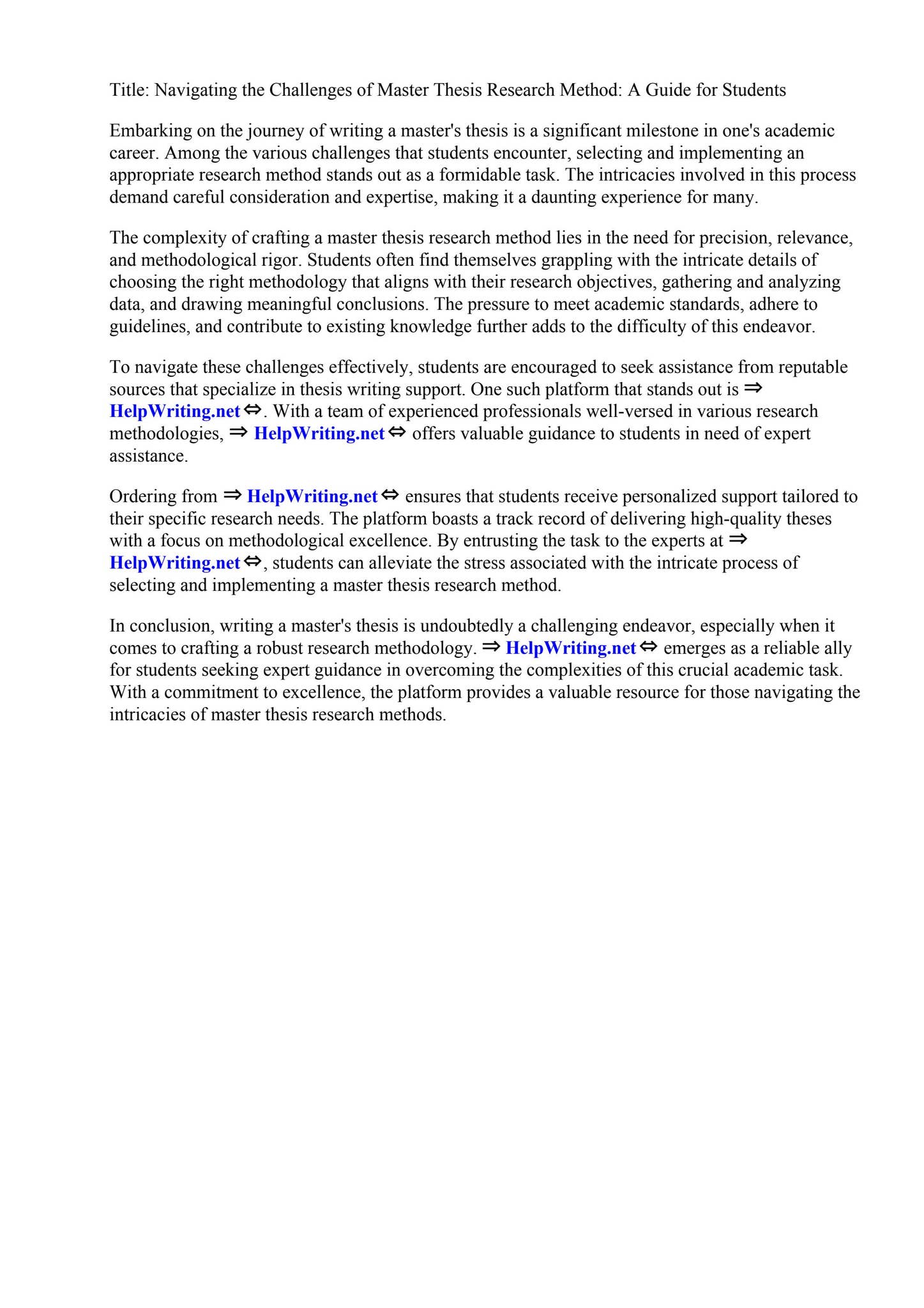 Master Thesis Research Method by Brockton Hospital School of Nursing ...