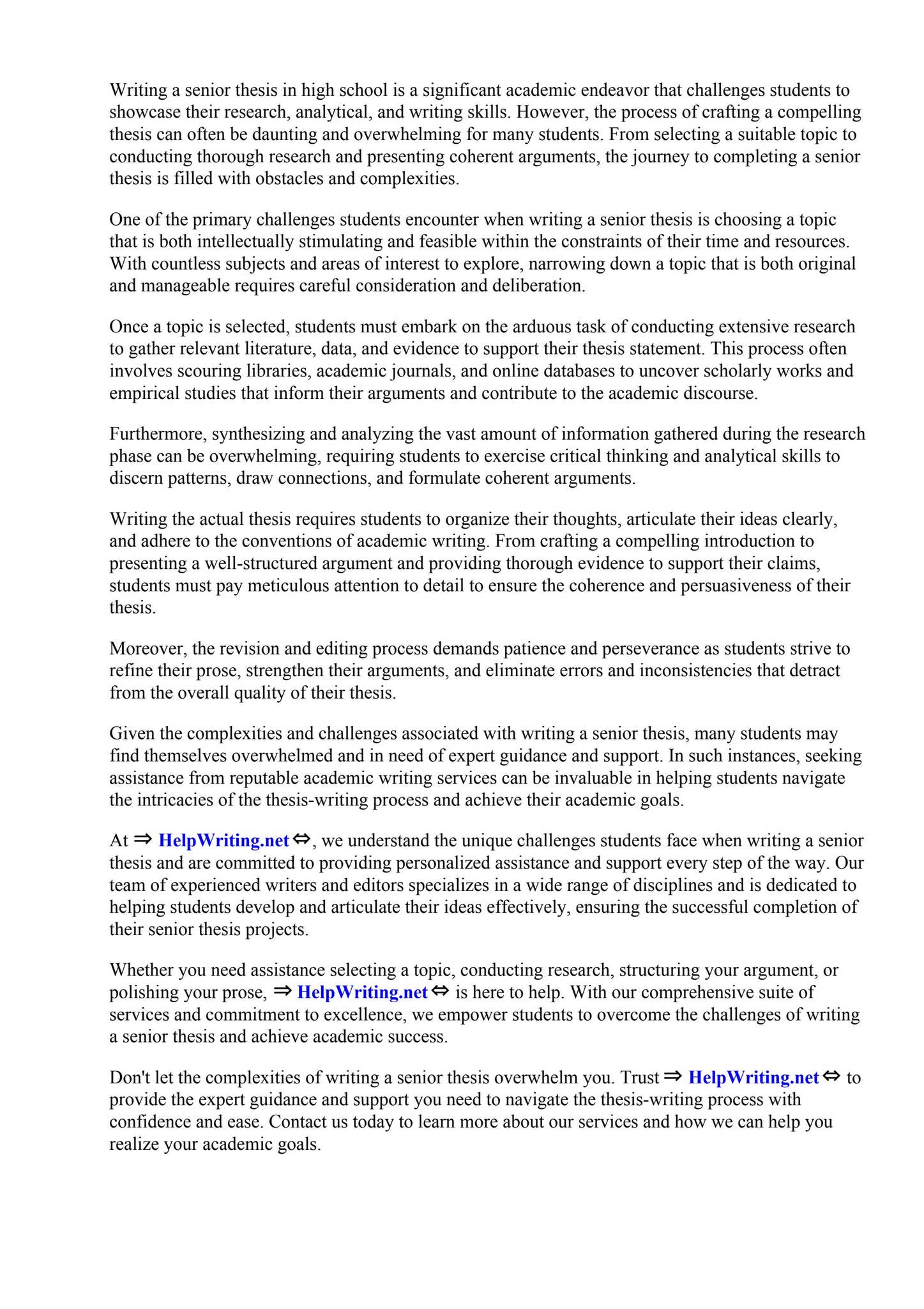Senior Thesis Topics High School by Eastern Illinois University - Issuu