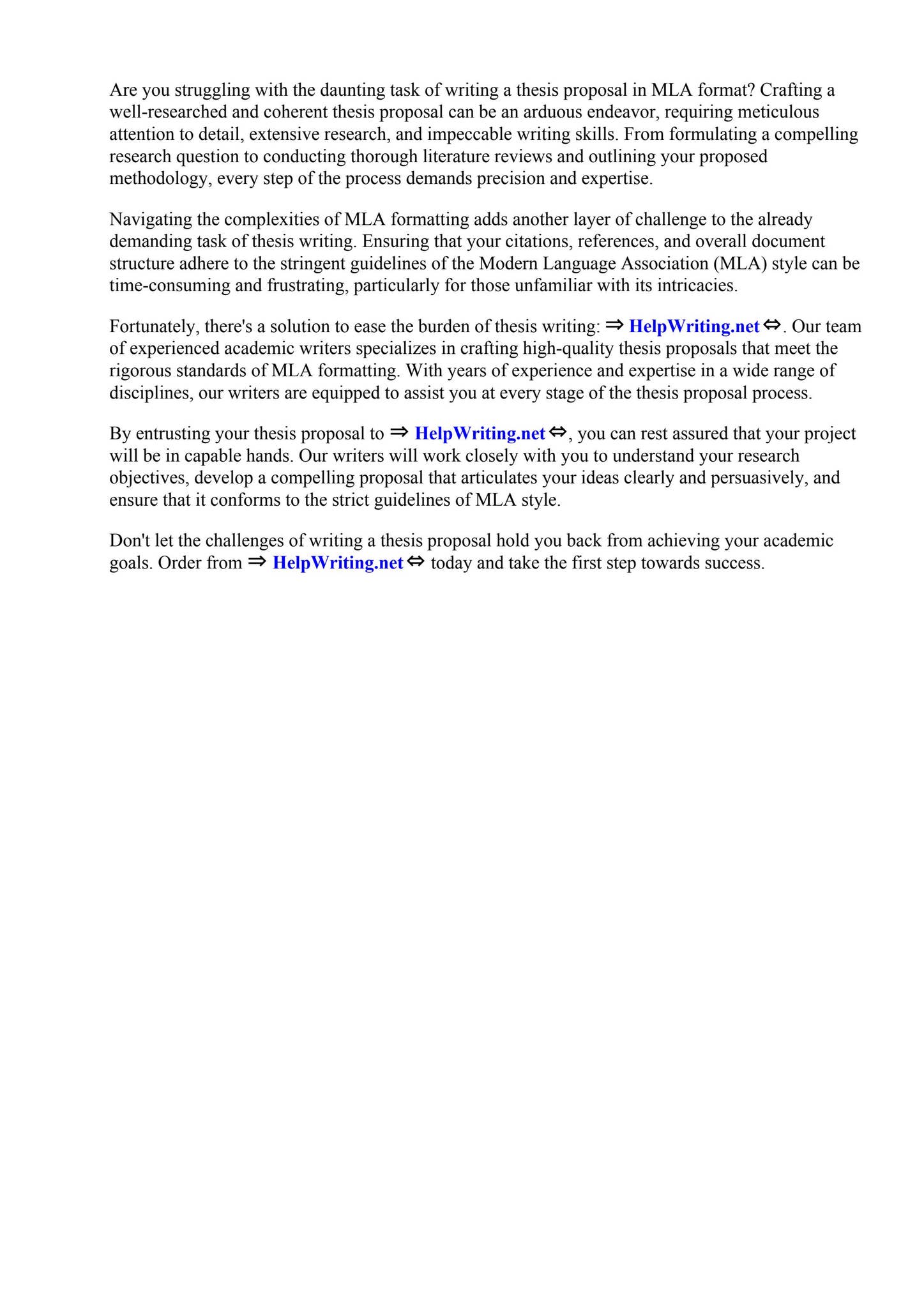 Sample Mla Thesis Proposal by Western Governors University - Issuu