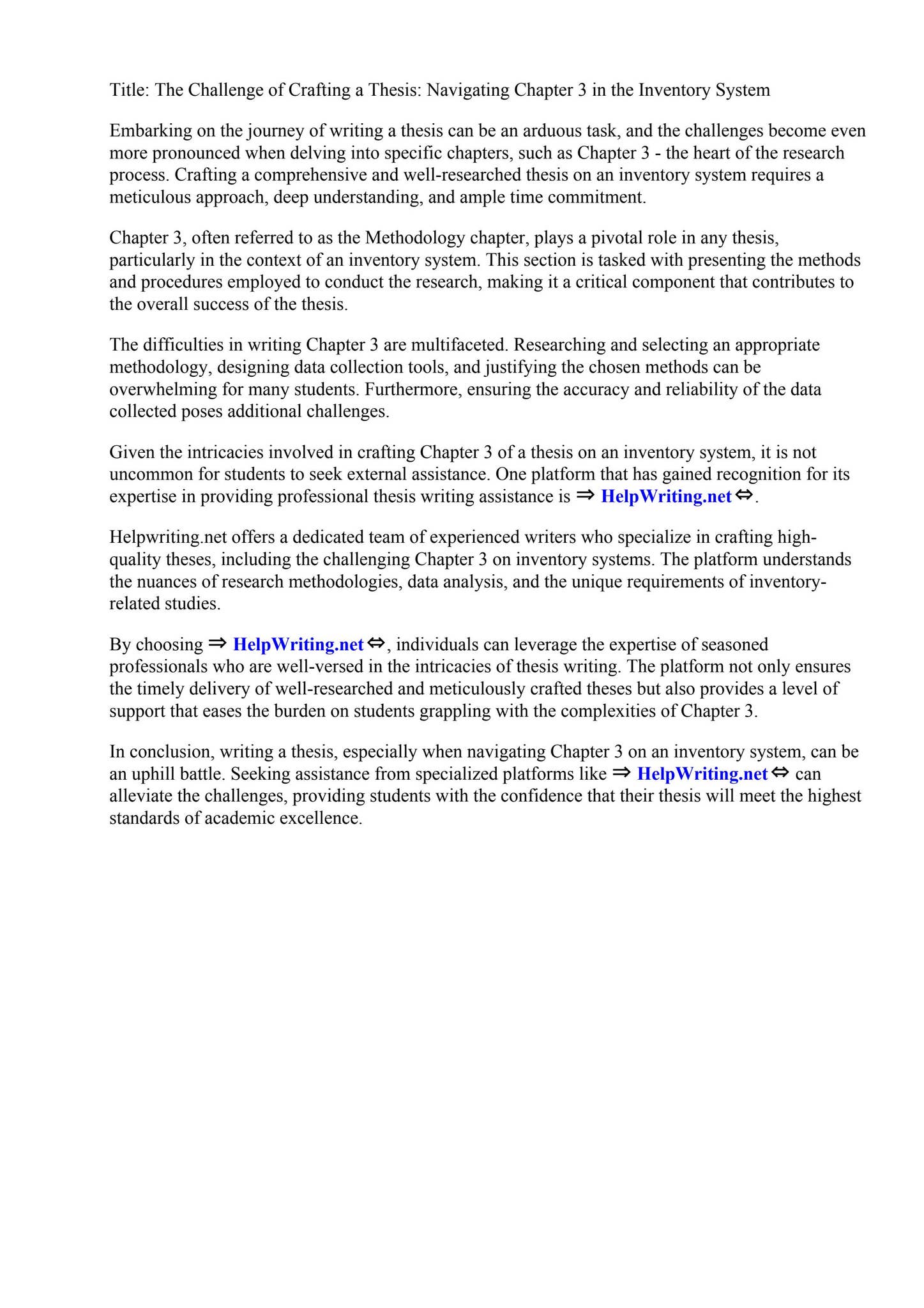 Chapter 3 Sample Thesis Inventory System by Gratz College - Issuu