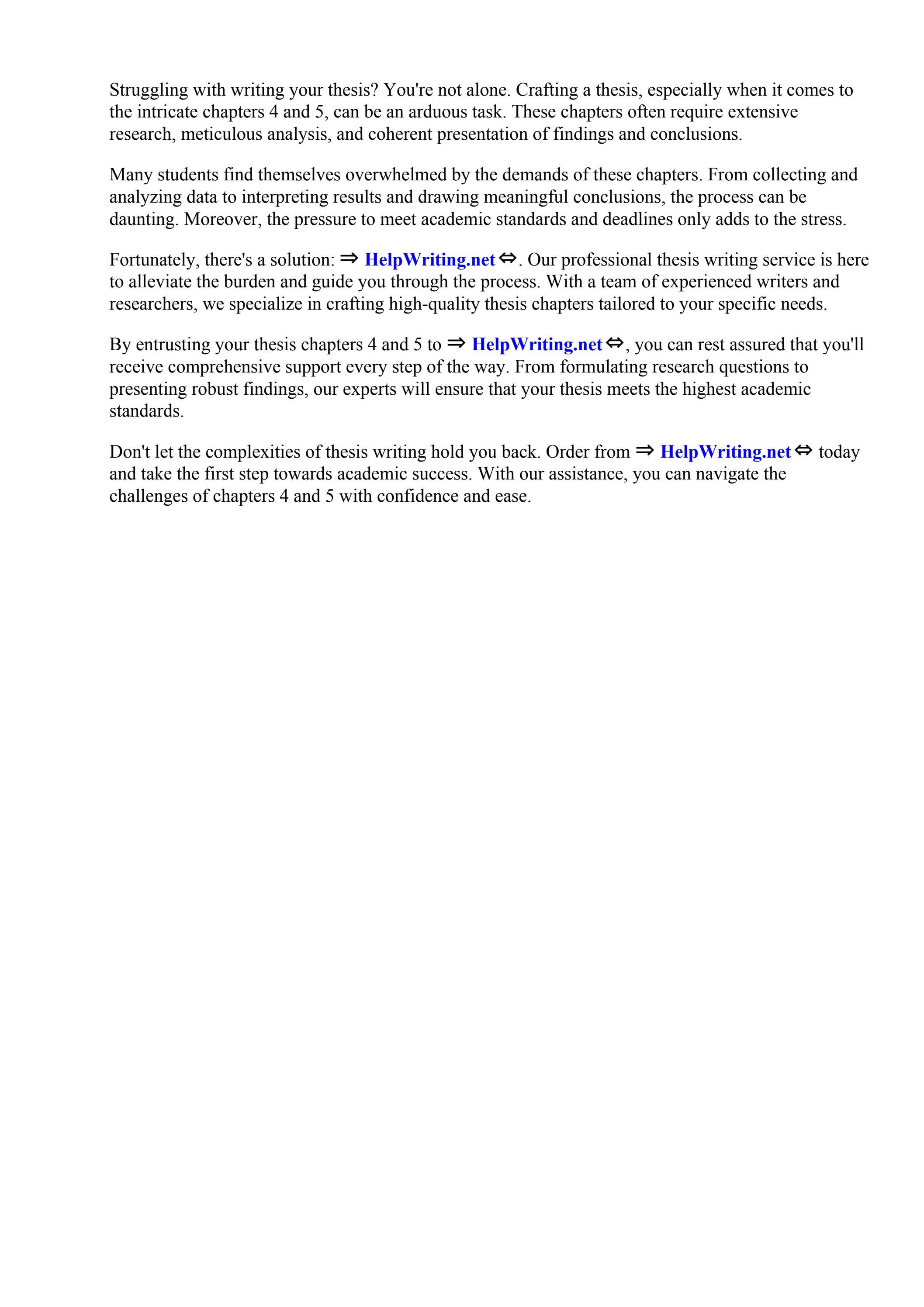 Thesis Sample Chapter 4 And 5 by Oakwood University - Issuu