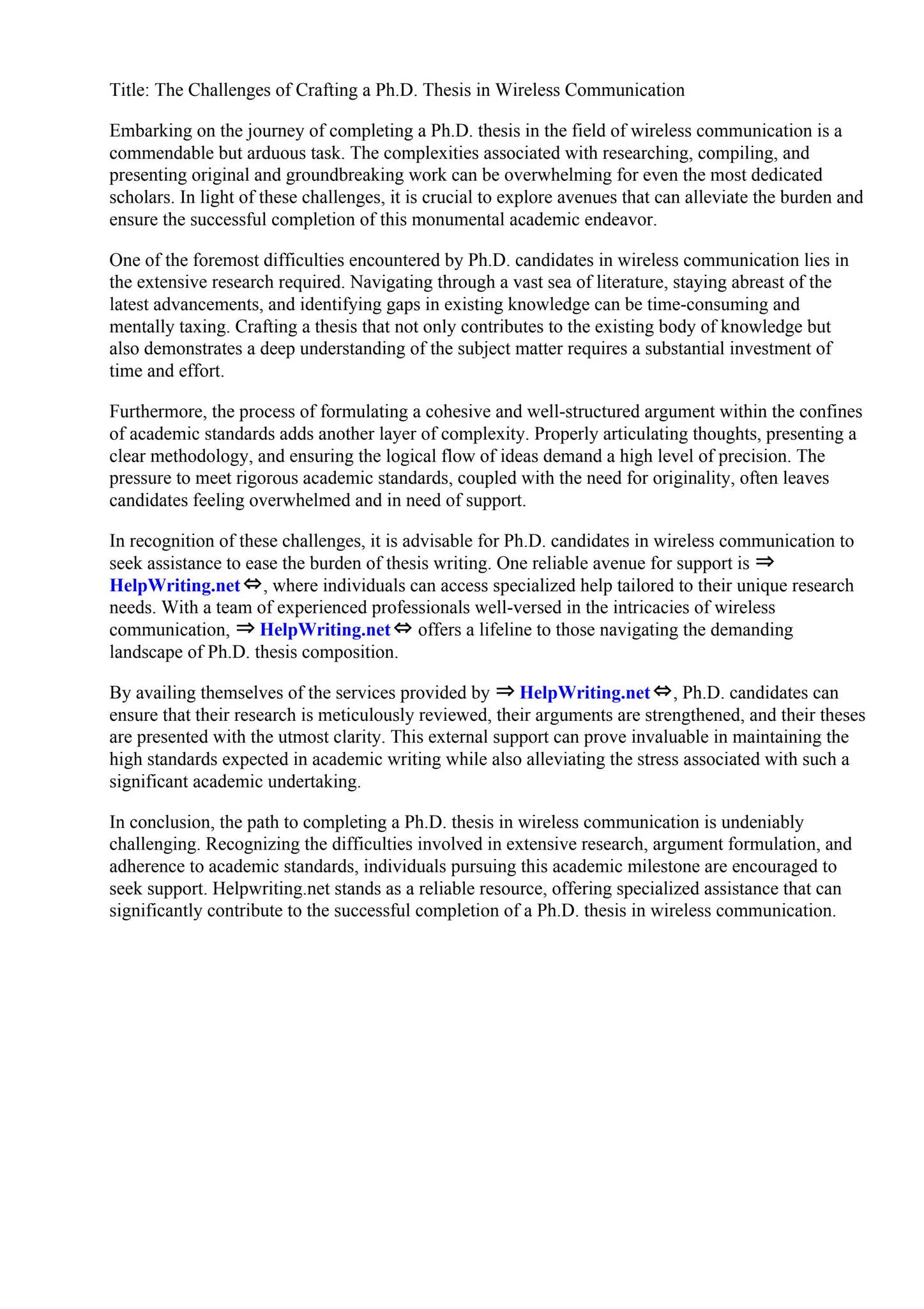 Phd Thesis Wireless Communication by Penn Foster College - Issuu