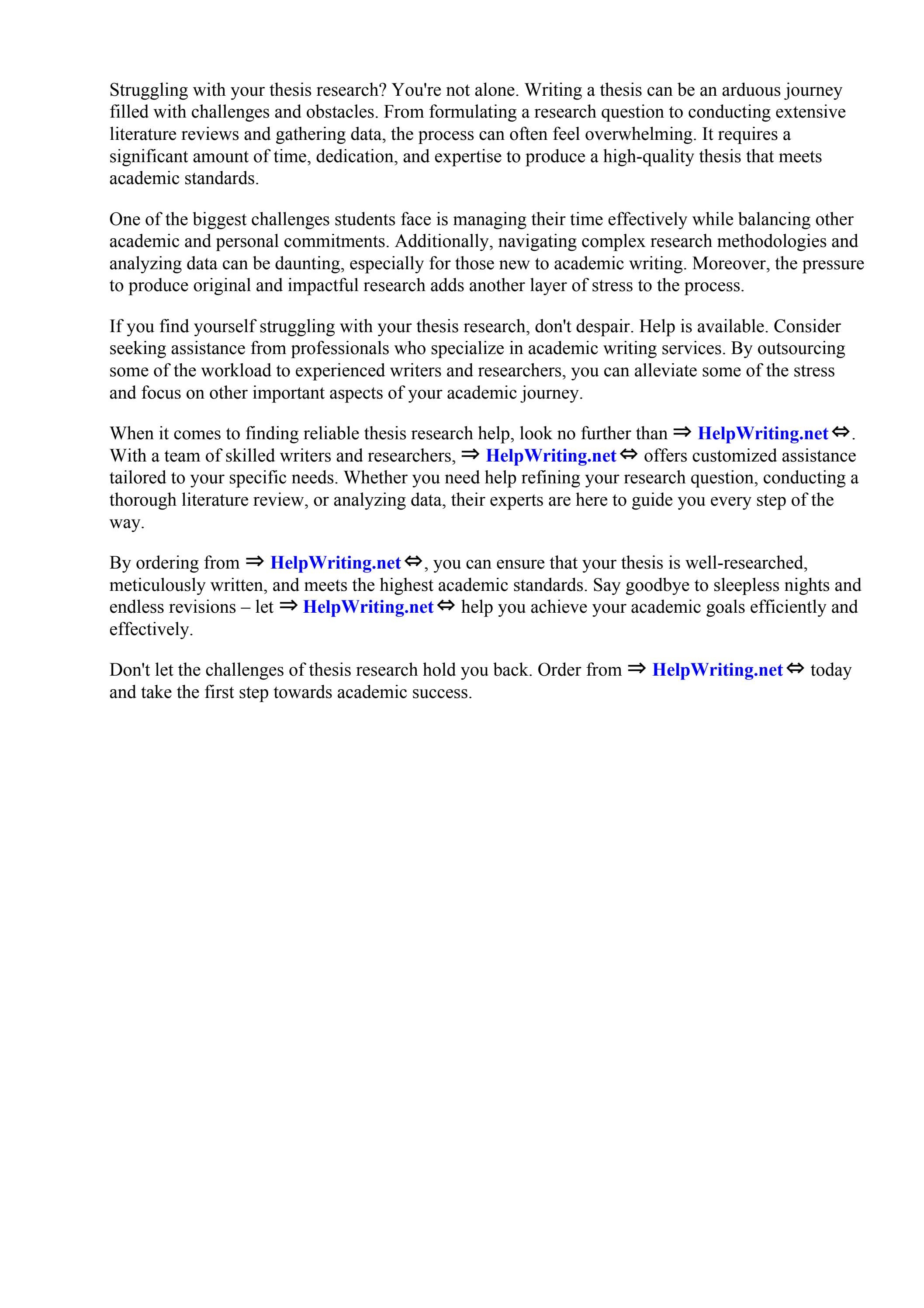 Thesis Research Help by Oakwood University - Issuu
