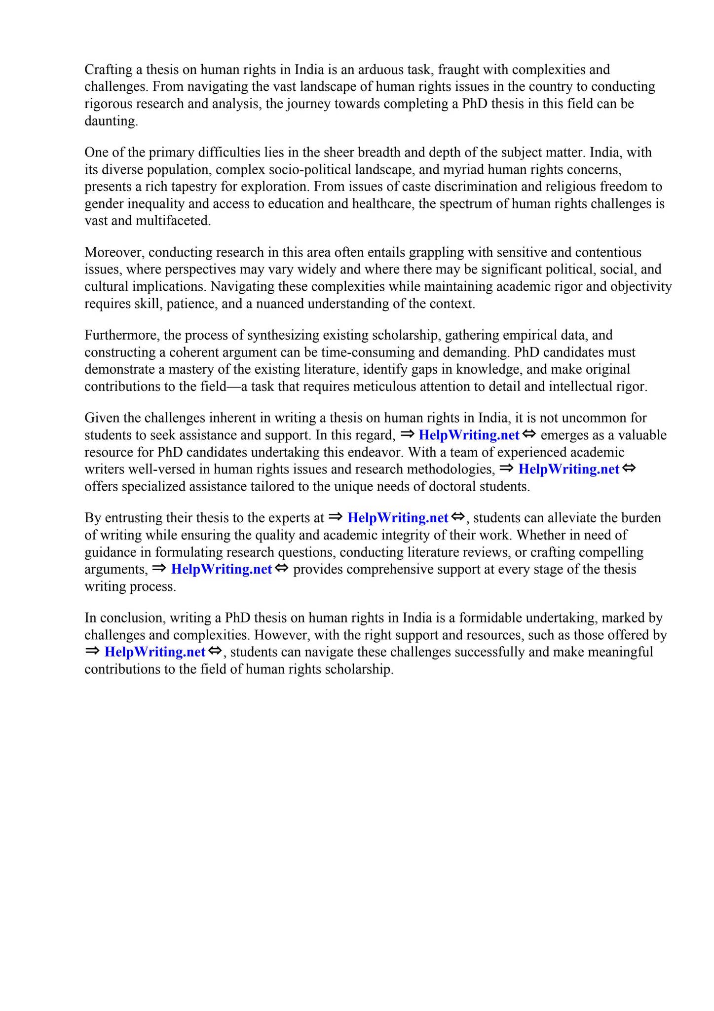 Phd Thesis On Human Rights In India by Medical Learning Center Inc. - Issuu