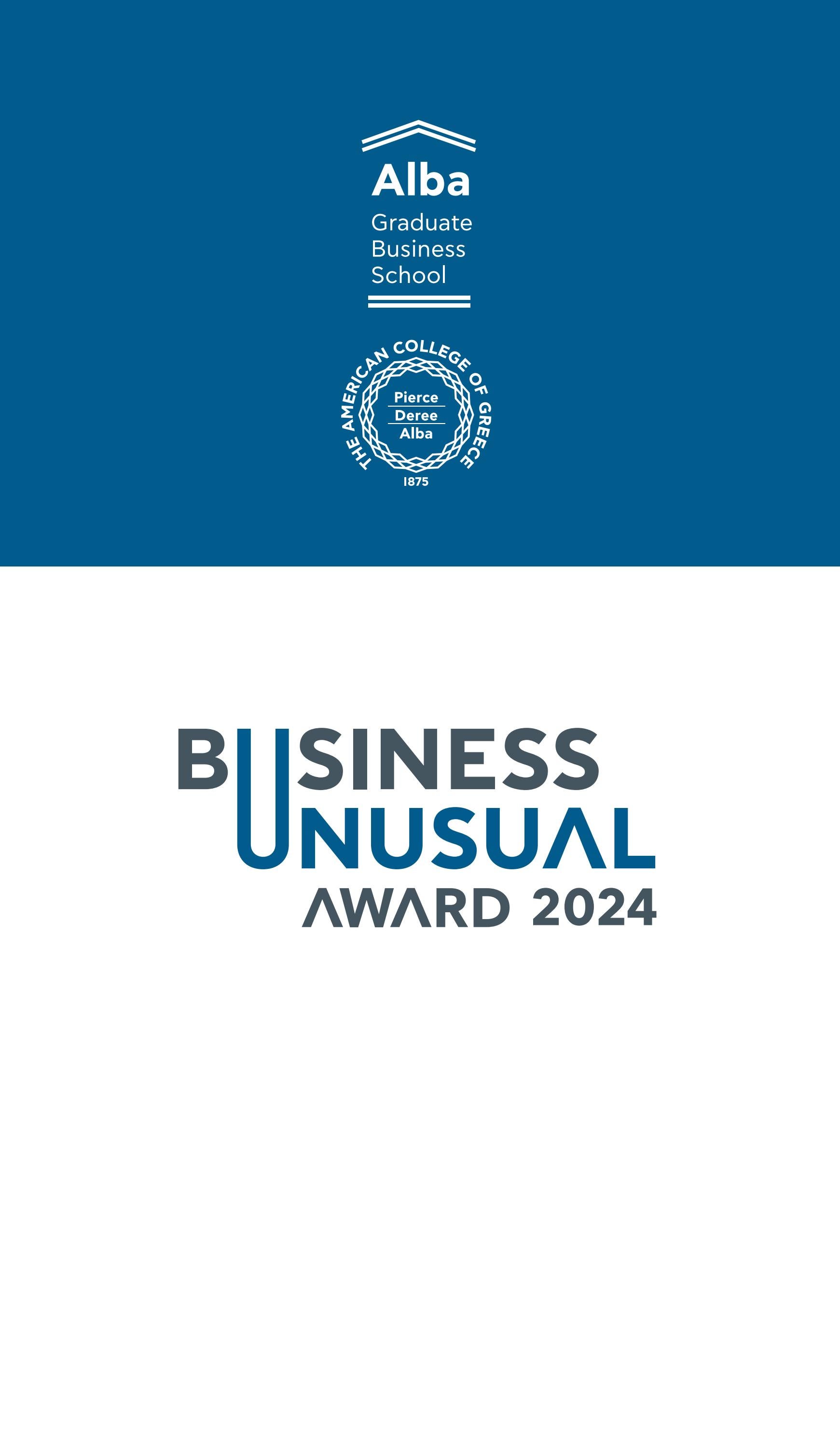 Digital Booklet Business Unusual Award 2024 by Alba Graduate Business ...