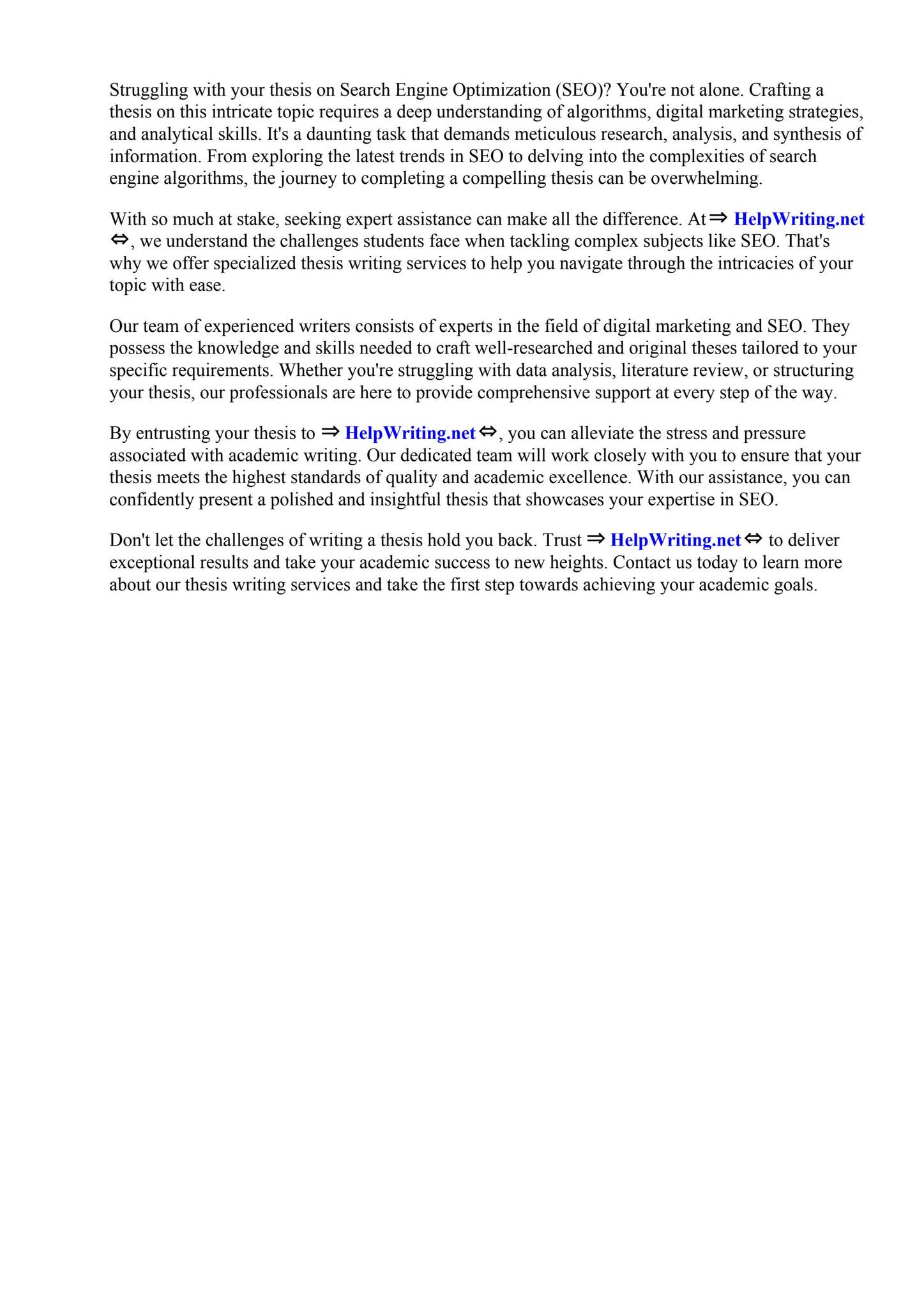 Thesis Search Engine Optimization by Southwestern Oregon Community ...