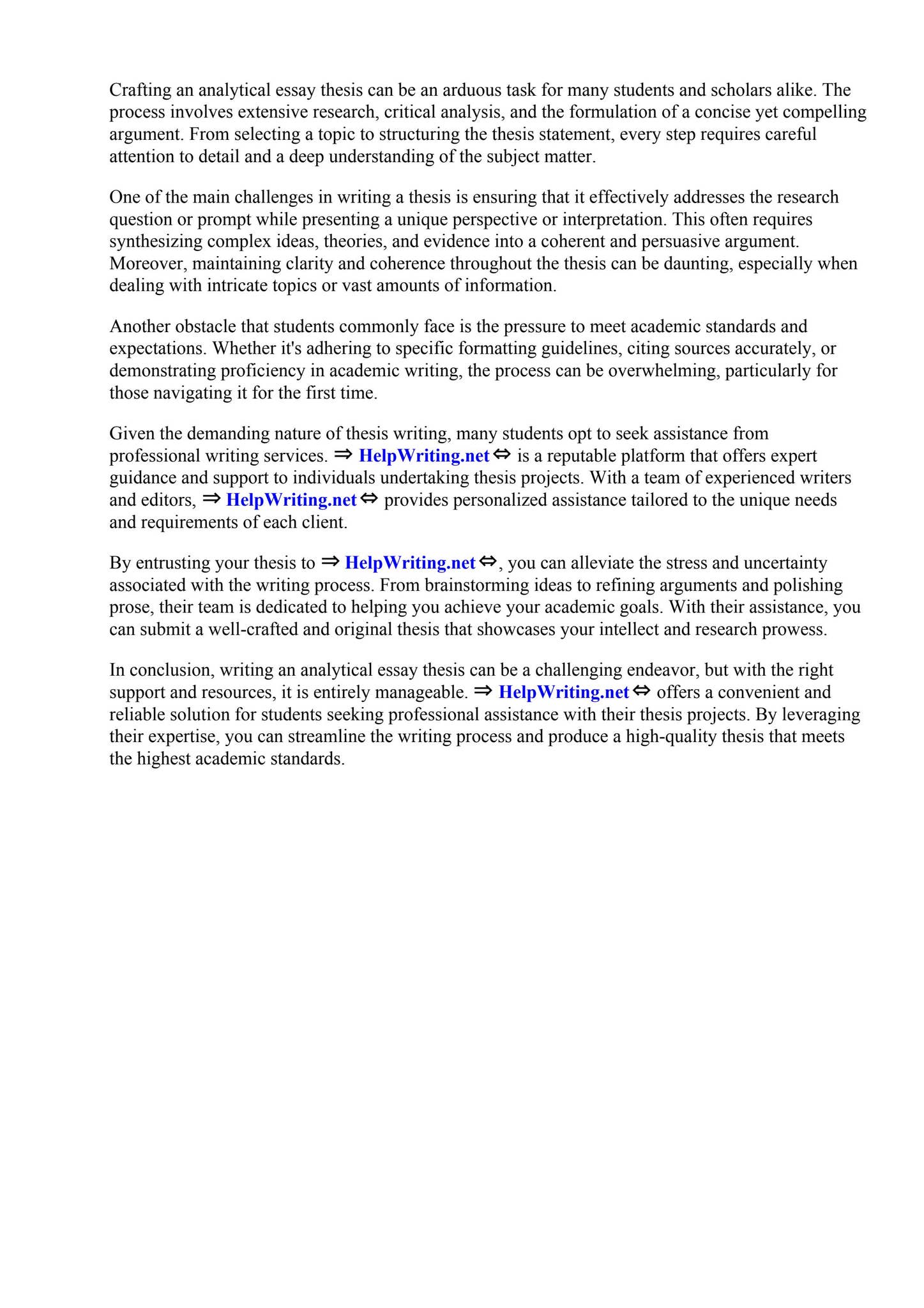 Analytical Essay Thesis Example by Sarah Lawrence College - Issuu