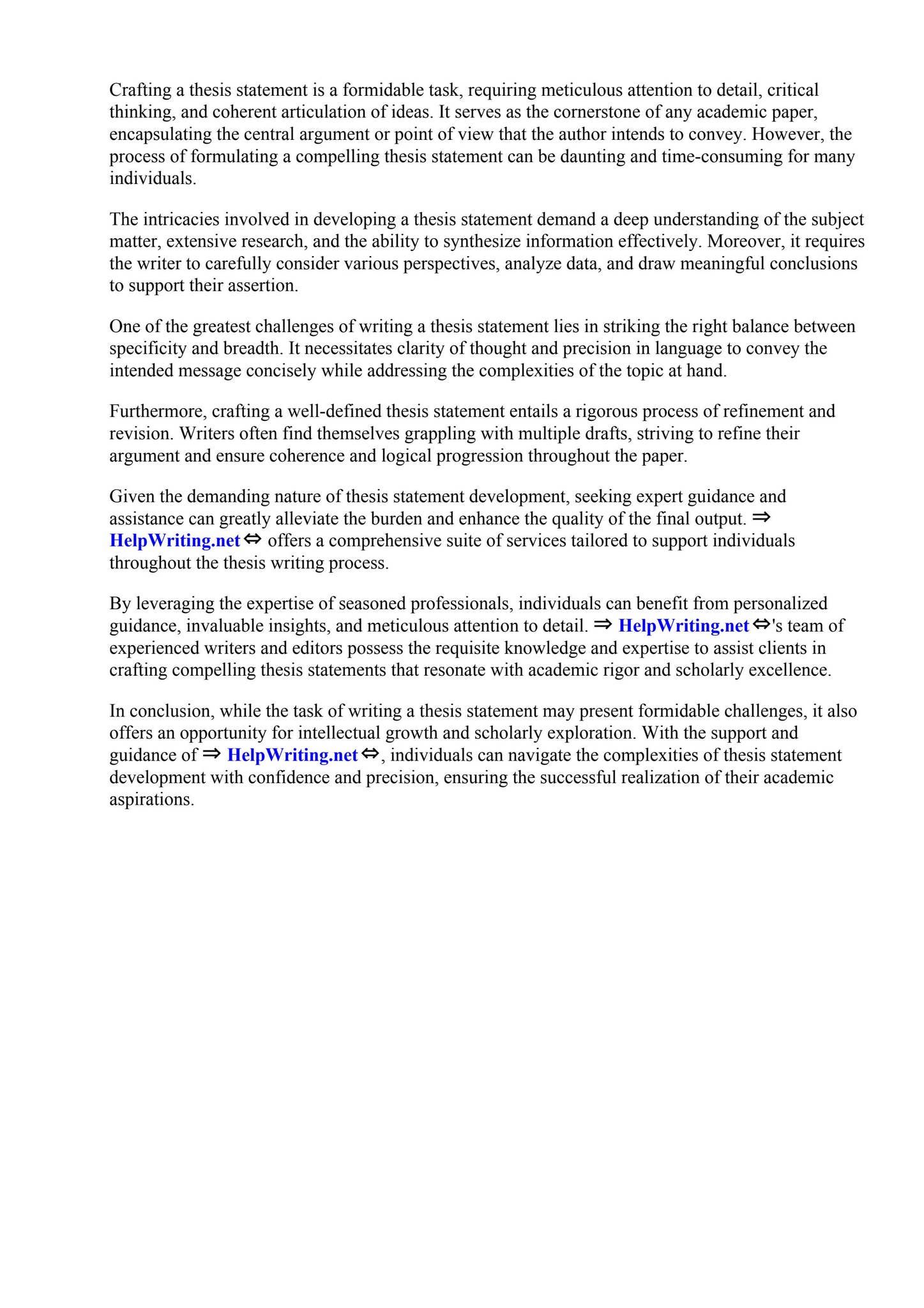 Thesis Statement Rationale by Louisiana State University Health ...