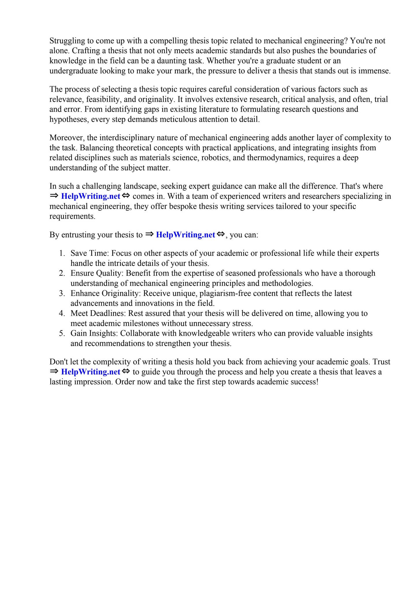 Thesis Topics Related To Mechanical Engineering by Rasmussen University ...