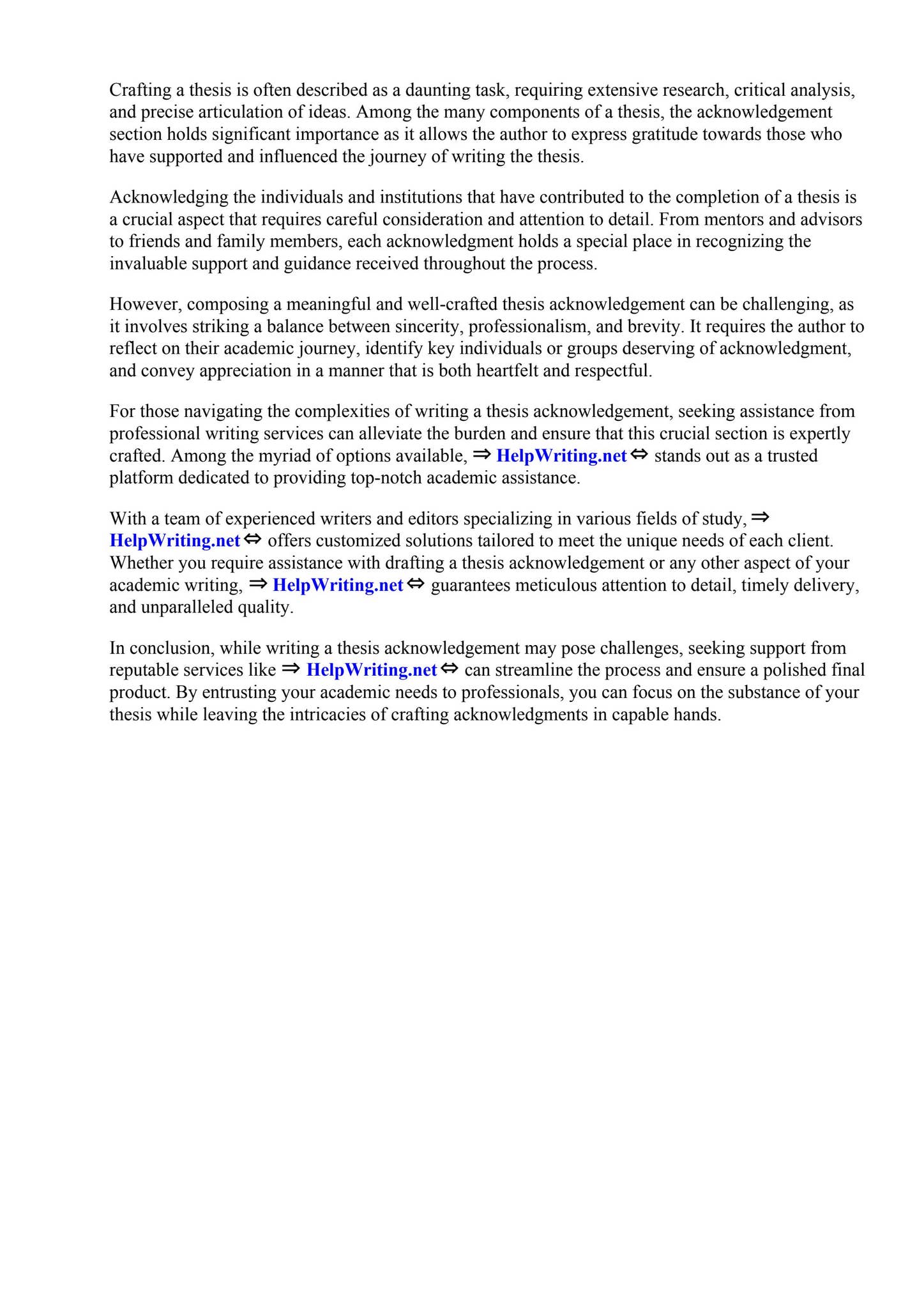 Best Example Of Thesis Acknowledgement by Jackson College - Issuu