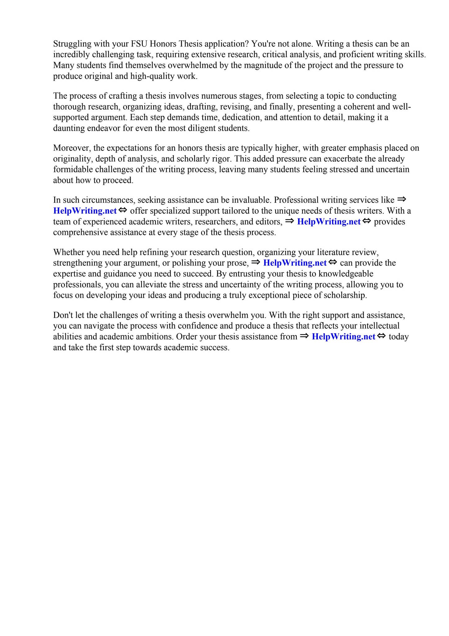 Fsu Honors Thesis Application by Fayetteville State University - Issuu