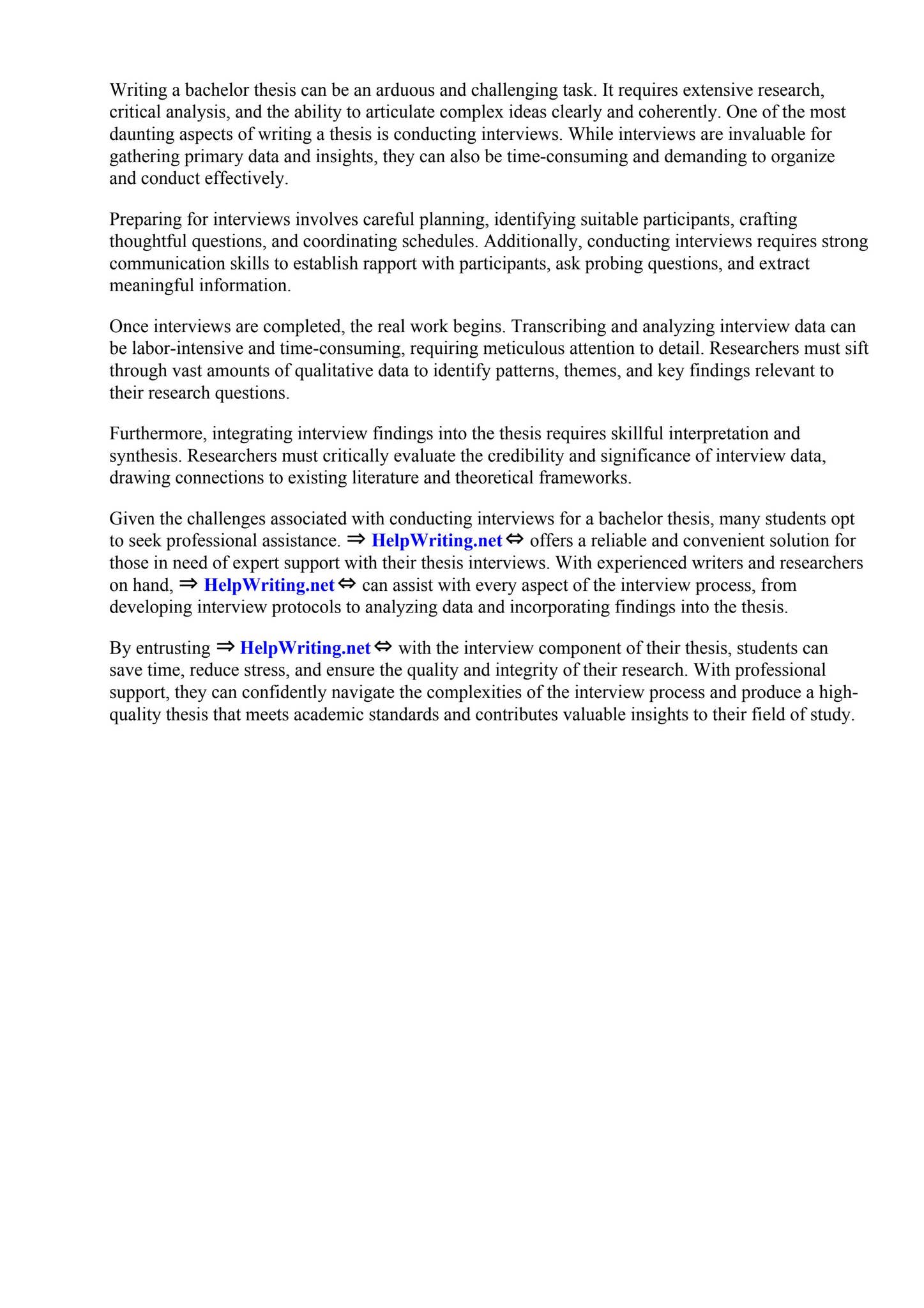 Bachelor Thesis Interview by Rock Valley College - Issuu