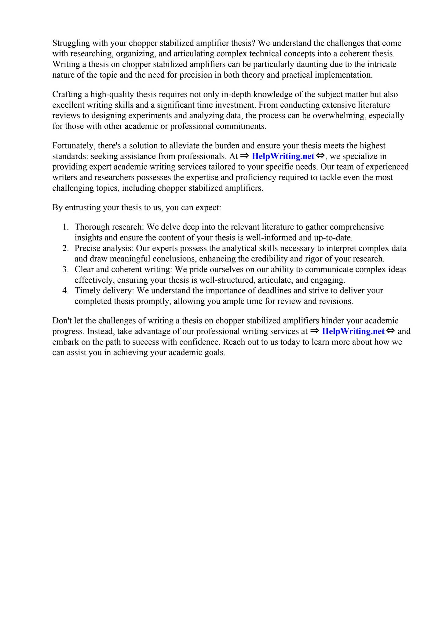 Chopper Stabilized Amplifier Thesis by Doral College - Issuu