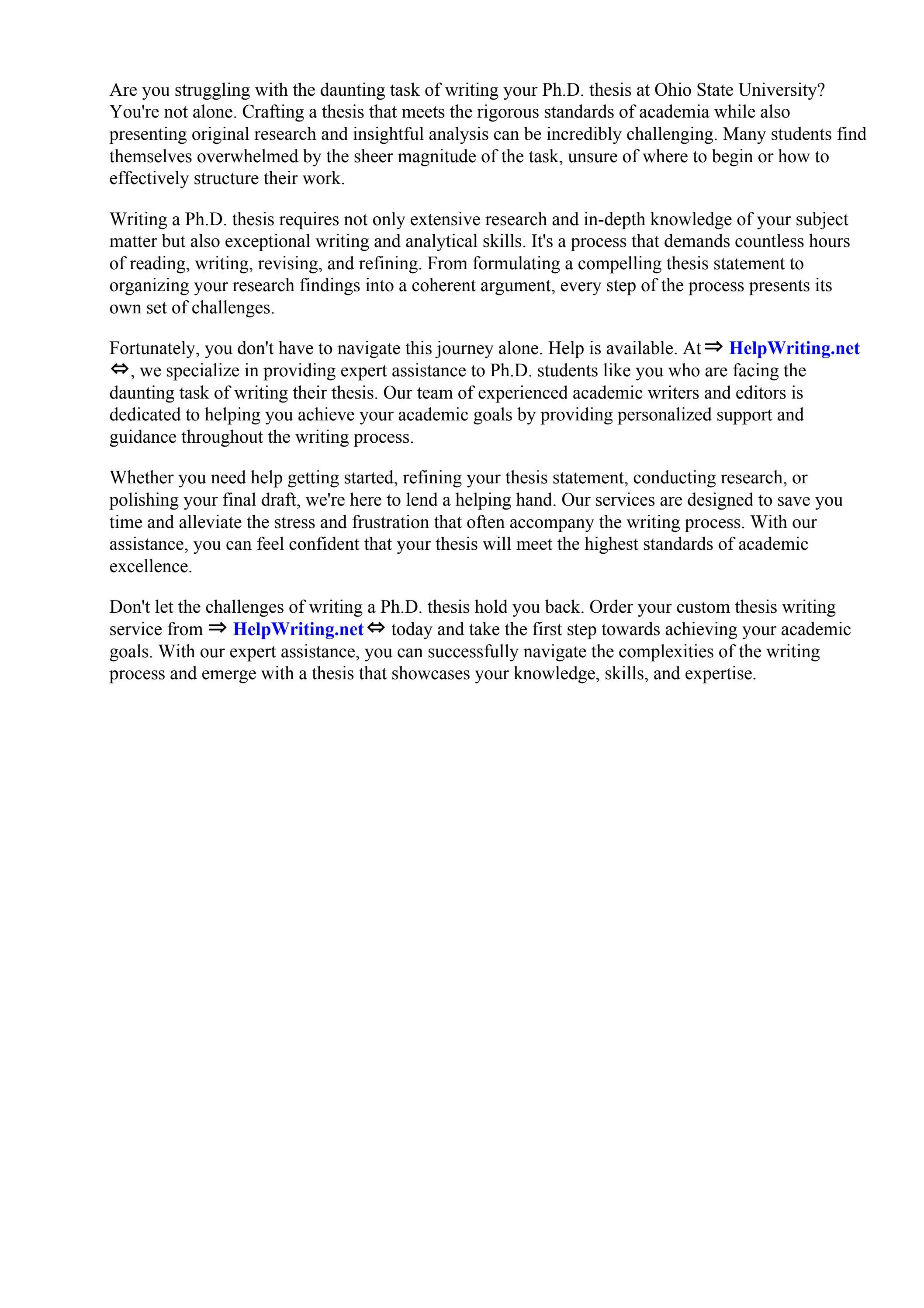 Phd Thesis Ohio State University by Florida State University - Issuu