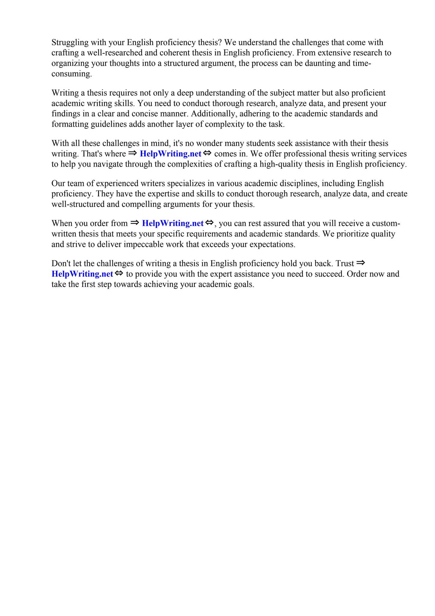 Example Of Thesis In English Proficiency by Curtis Institute of Music ...